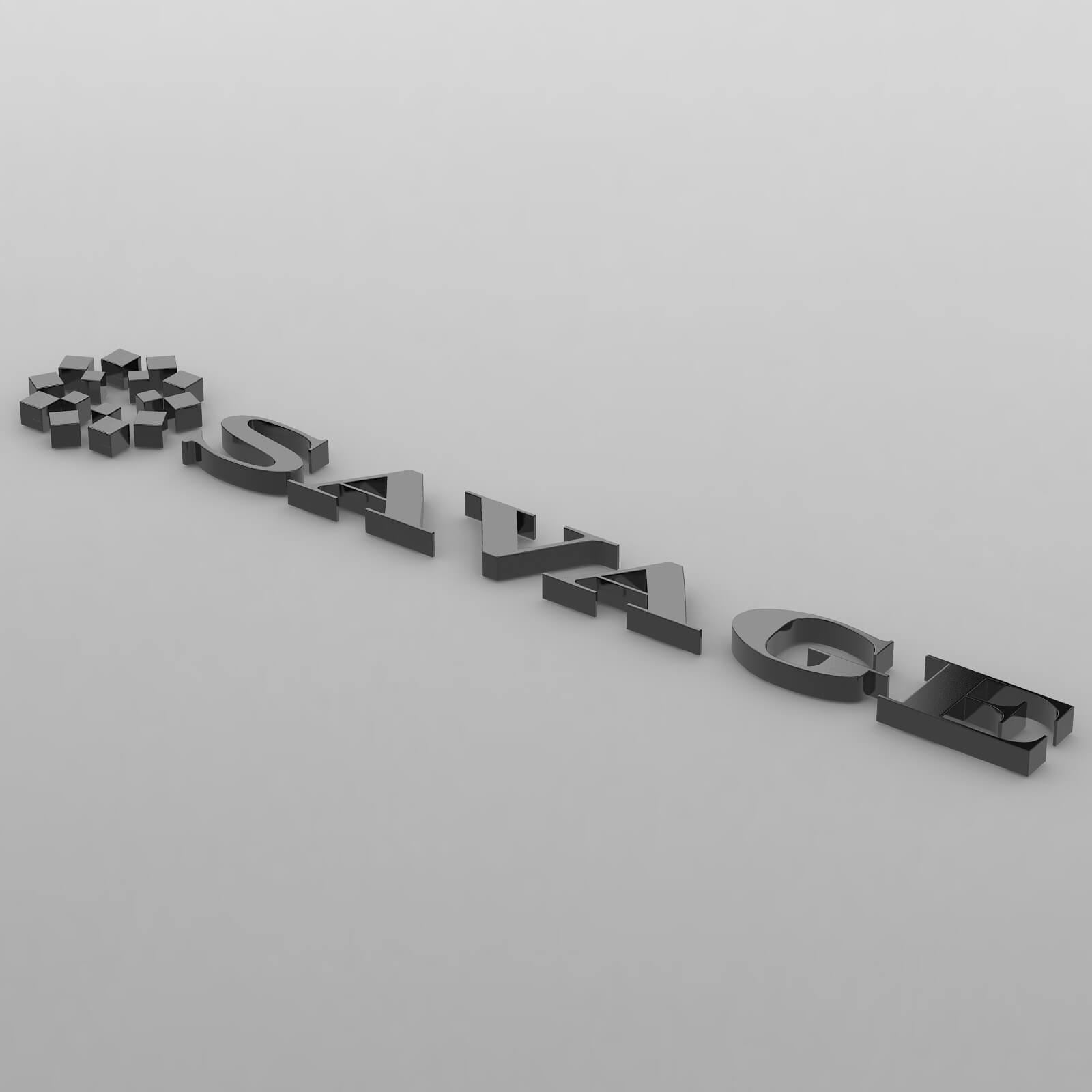 Savage Logo - 3D Model by 3d_logoman
