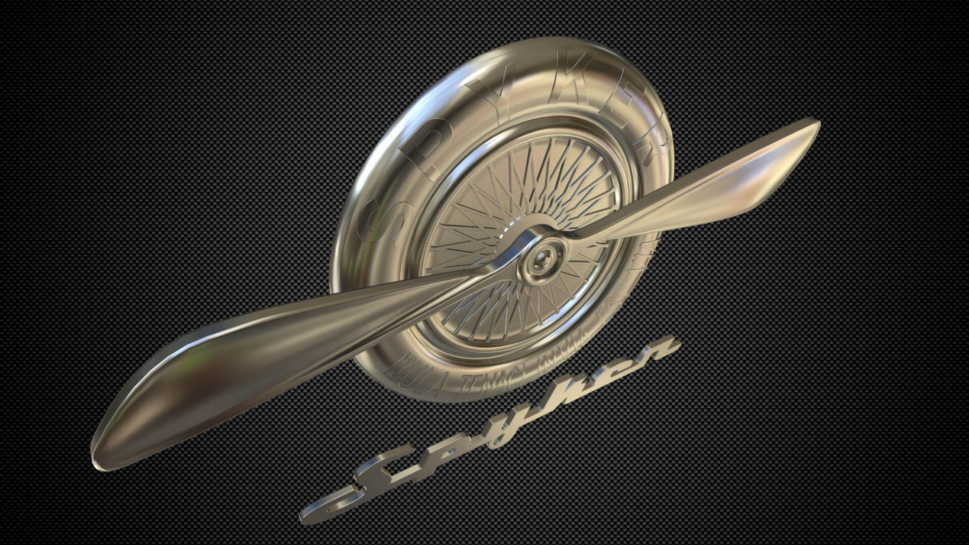 Spyker Logo - 3D Model by 3d_logoman