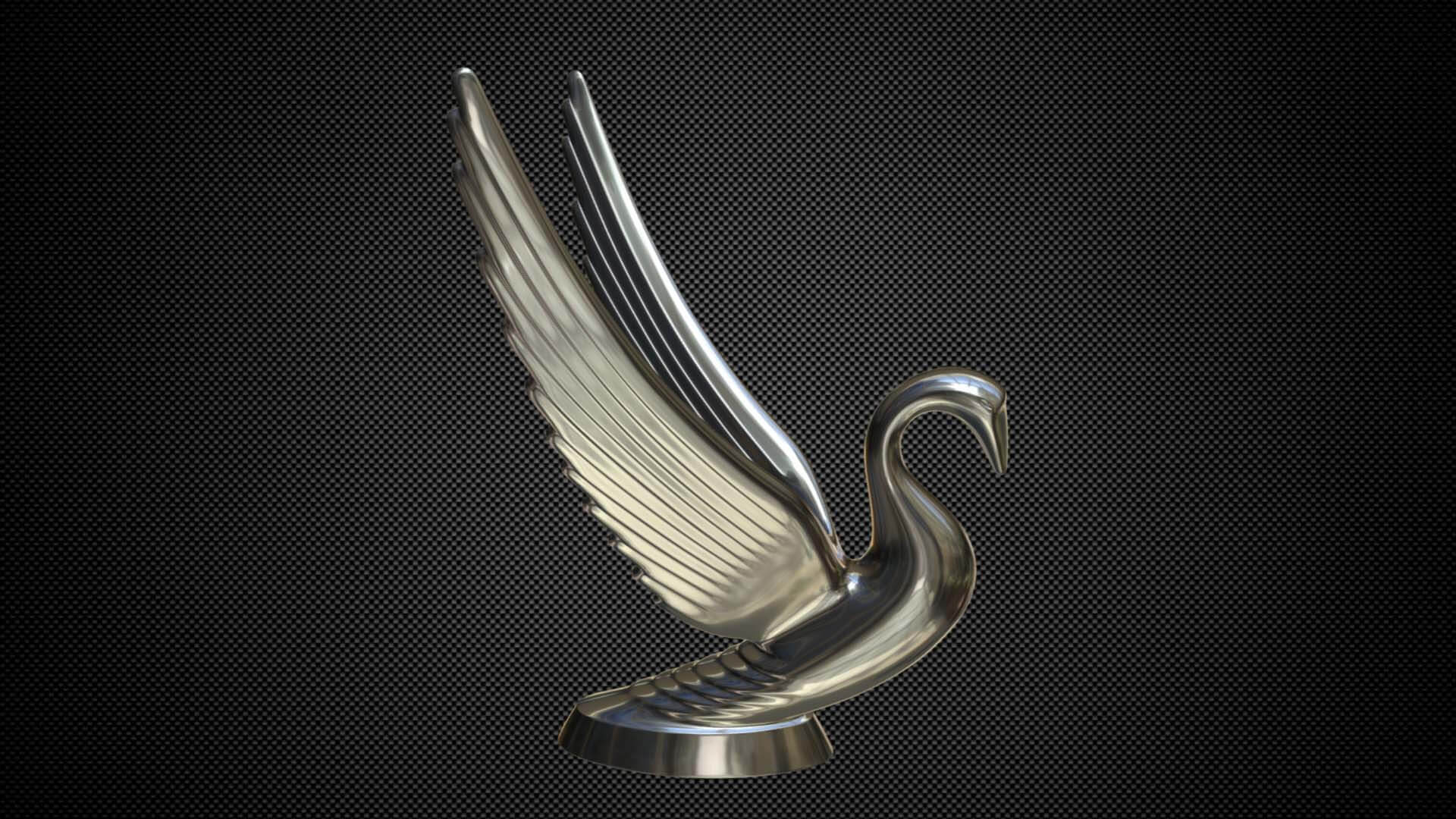 Swan Hood Ornament logo - 3D Model by 3d_logoman