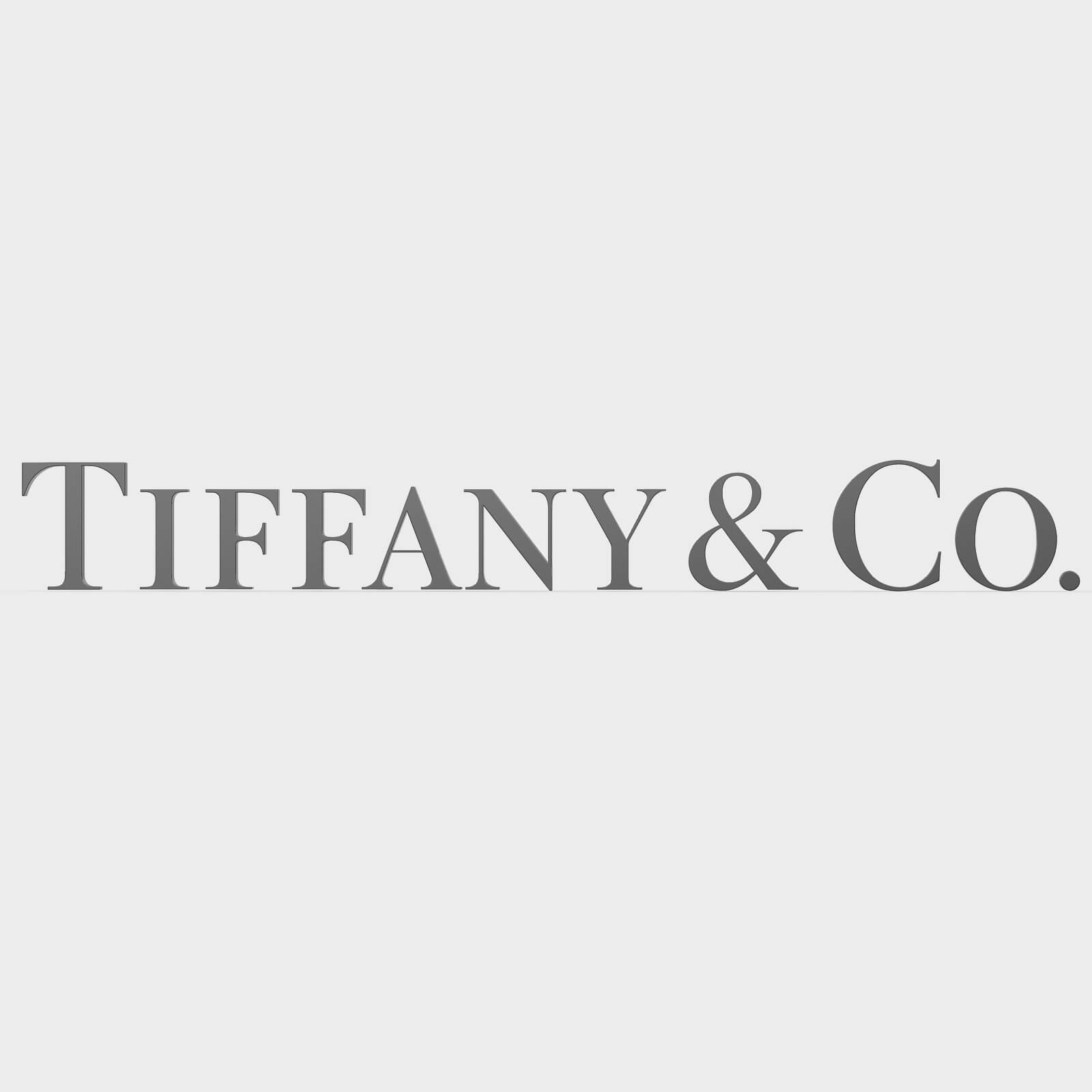 Tiffany Logo - 3D Model by 3d_logoman