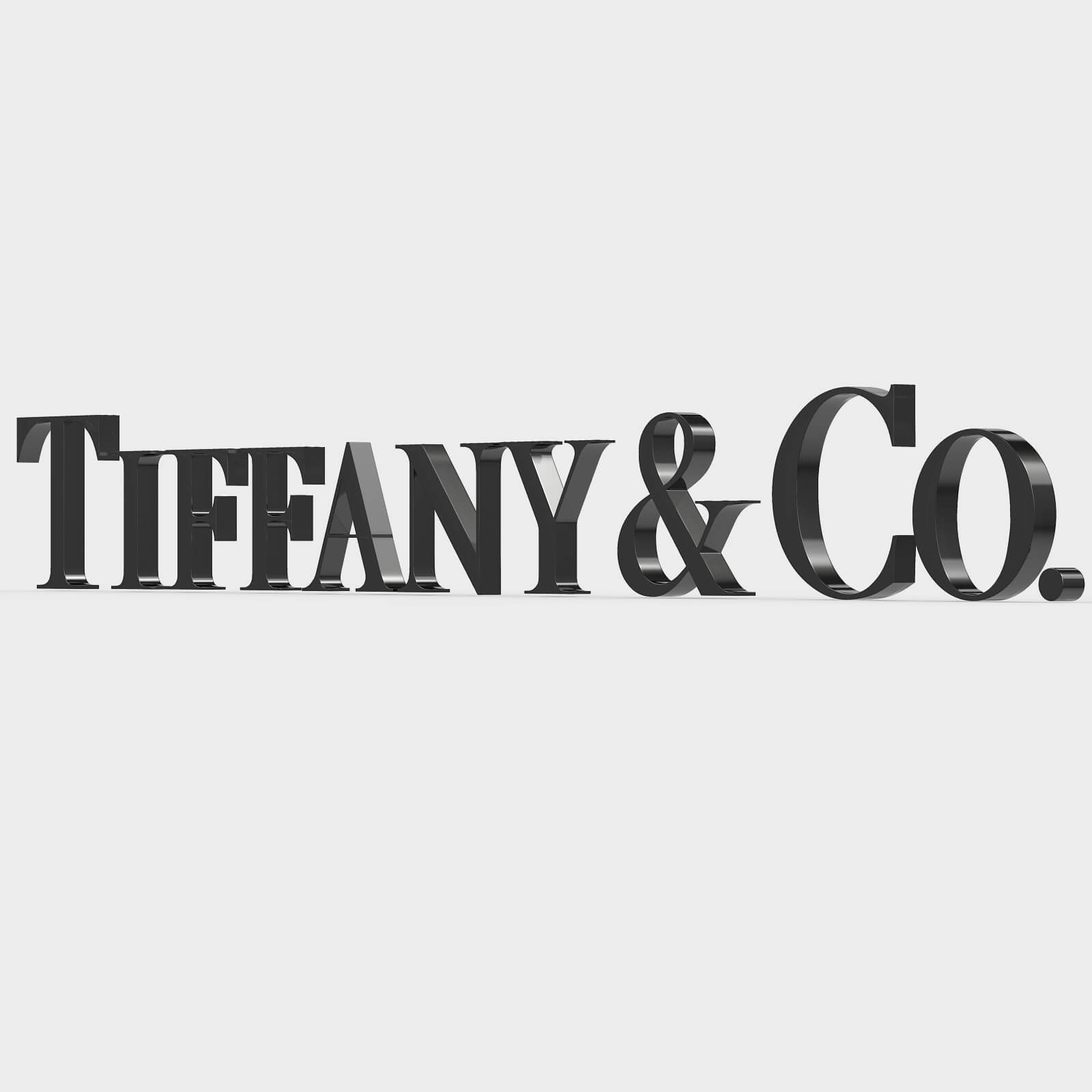 Tiffany Logo - 3D Model by 3d_logoman