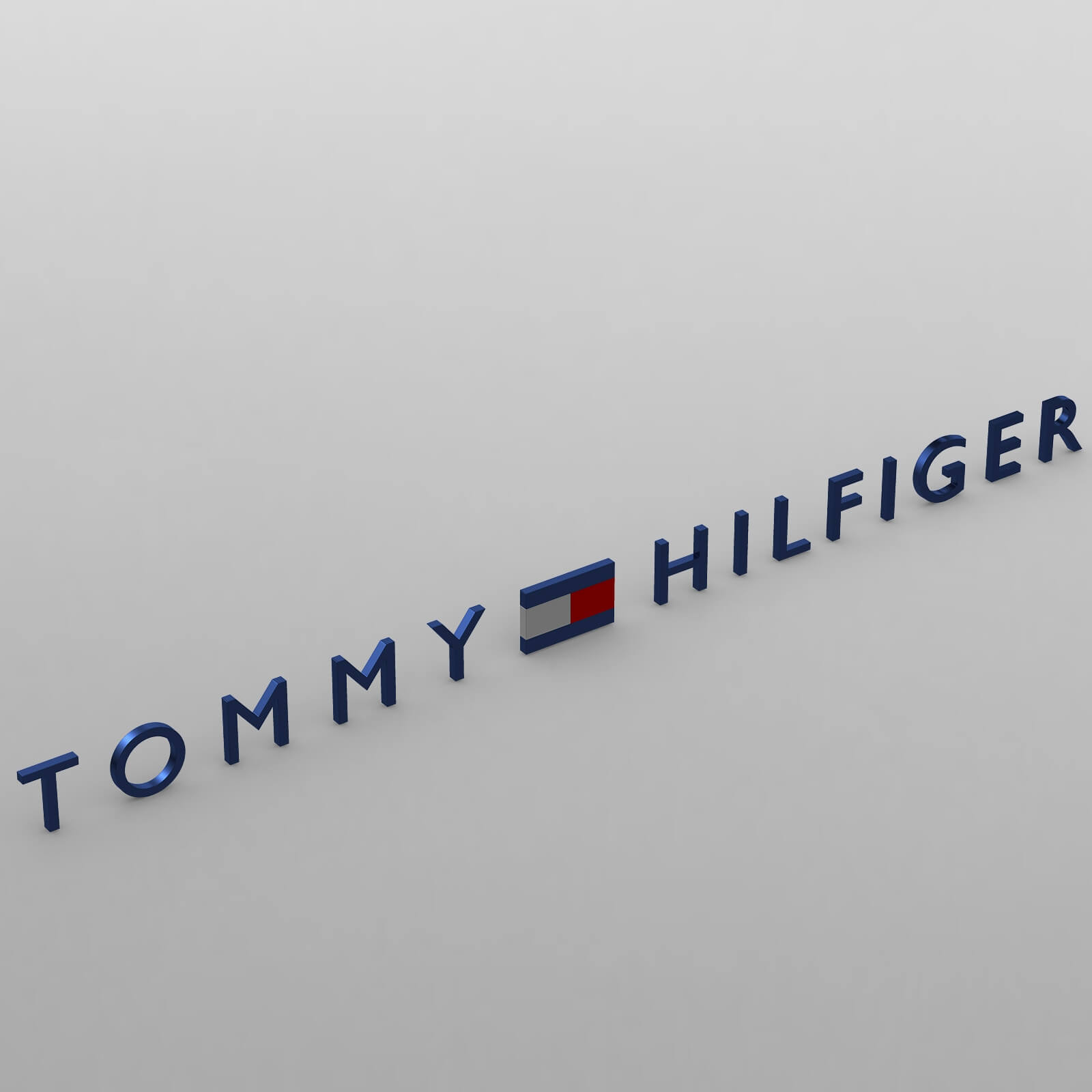 Tommy Hilfiger Logo - 3D Model by 3d_logoman