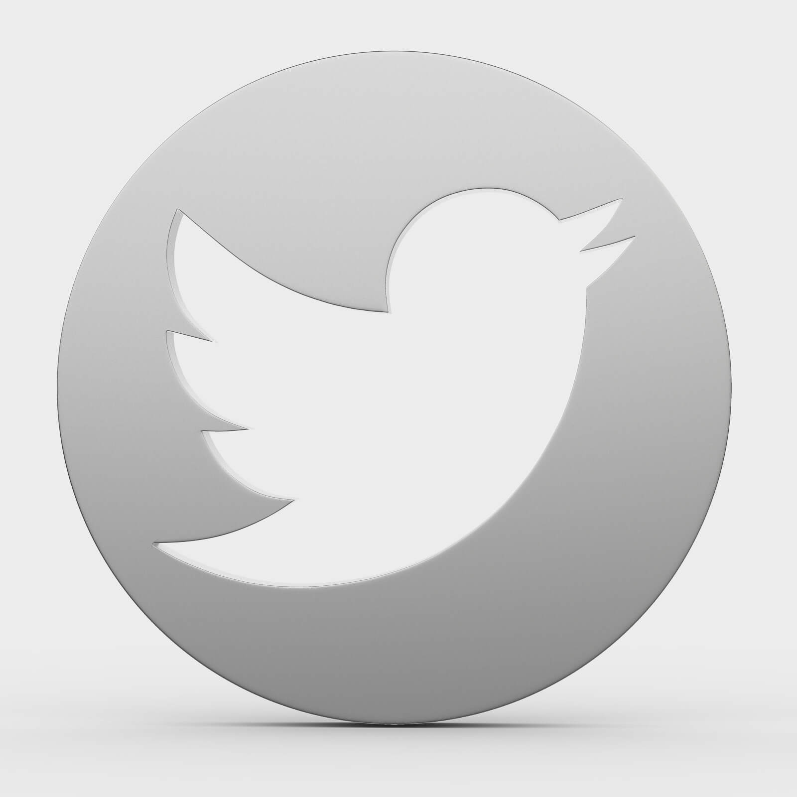 Twitter Logo - 3D Model by 3d_logoman