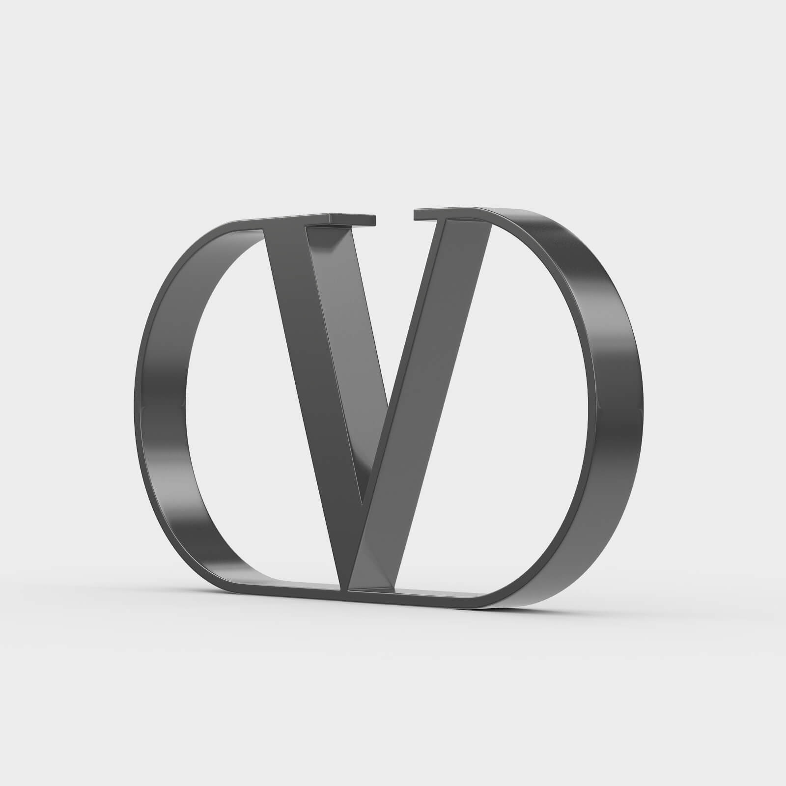 Valentino Logo - 3D Model by 3d_logoman