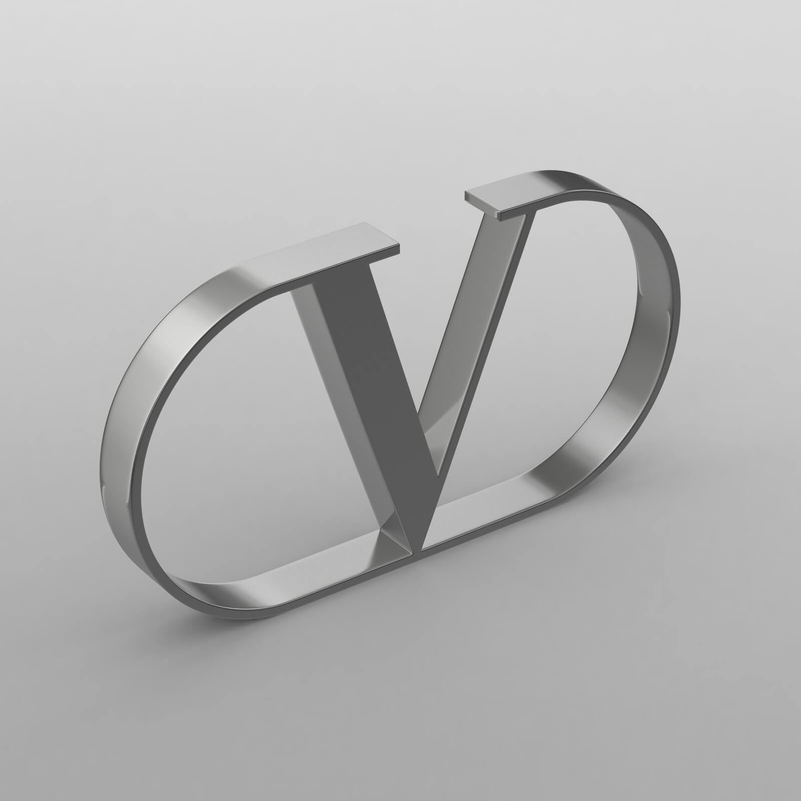 Valentino Logo - 3D Model by 3d_logoman