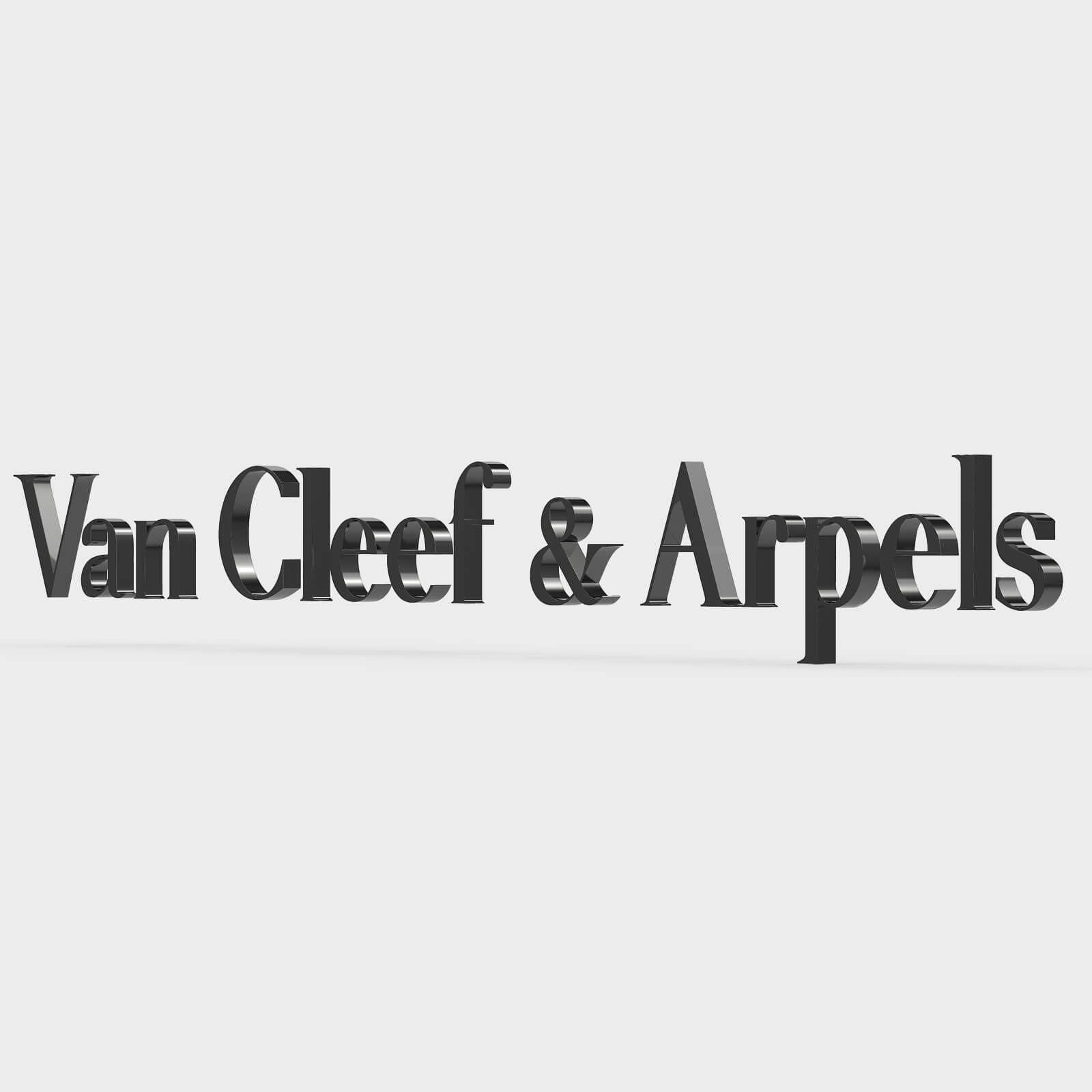 Van Cleef Aprels Logo - 3D Model by 3d_logoman