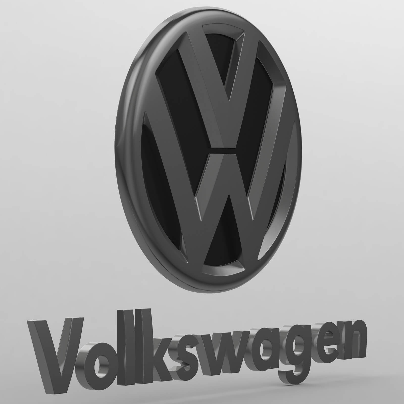 Volkswagen Logo - 3D Model by 3d_logoman