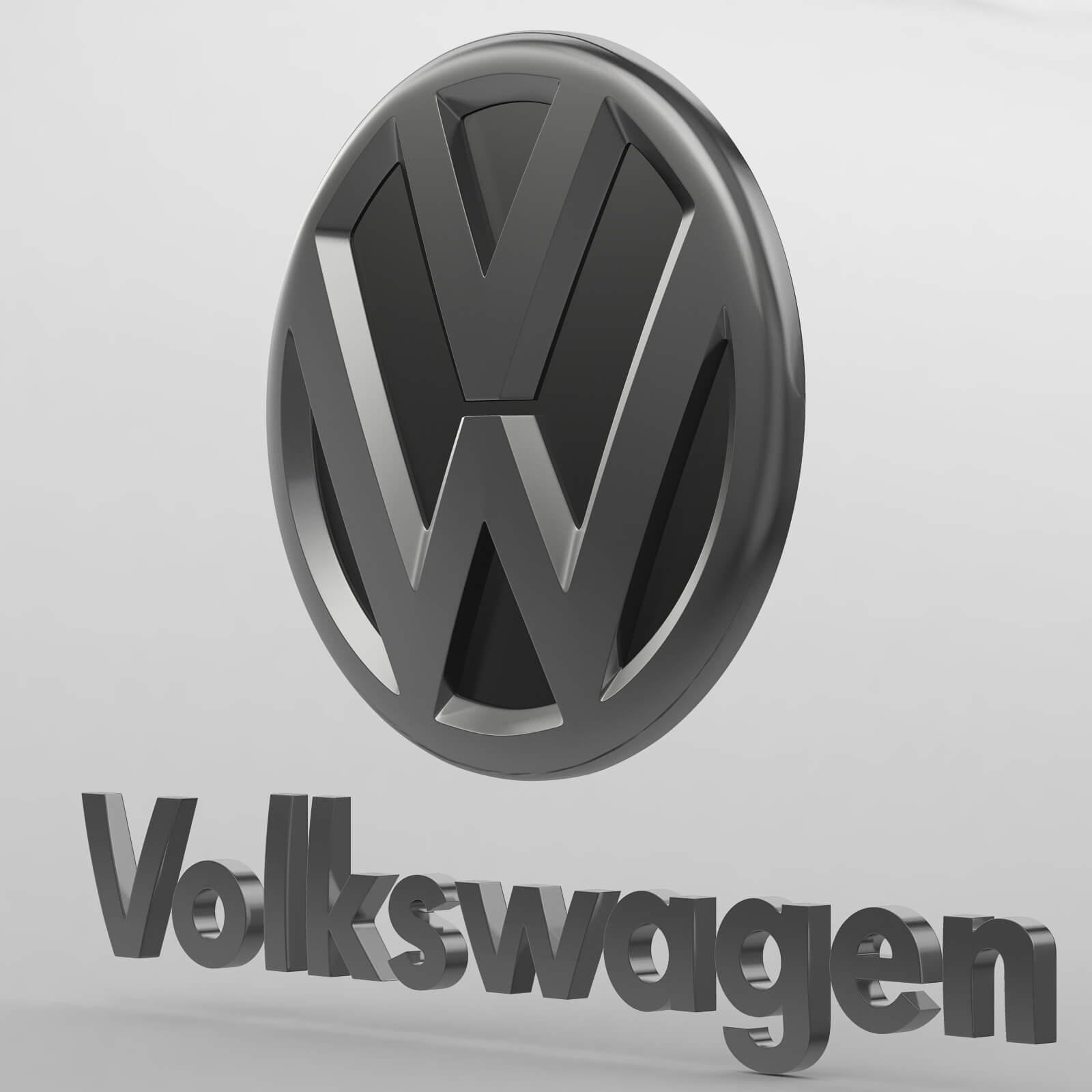 Volkswagen Logo - 3D Model by 3d_logoman