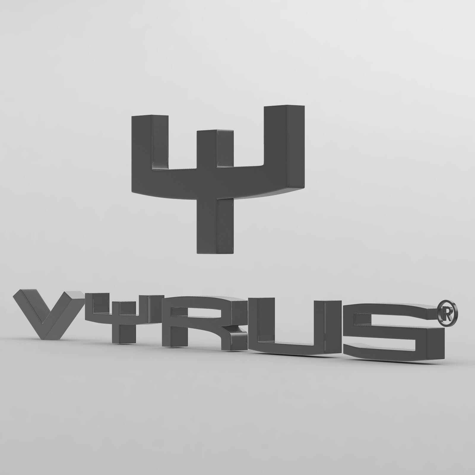 Vyrus Logo - 3D Model by 3d_logoman