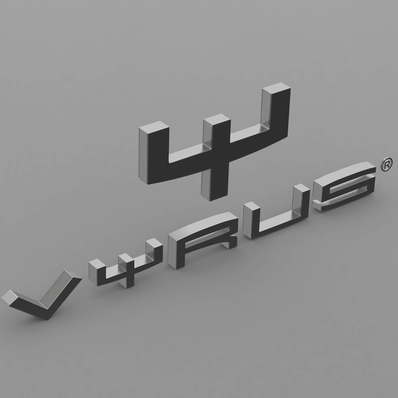 Vyrus Logo - 3D Model by 3d_logoman