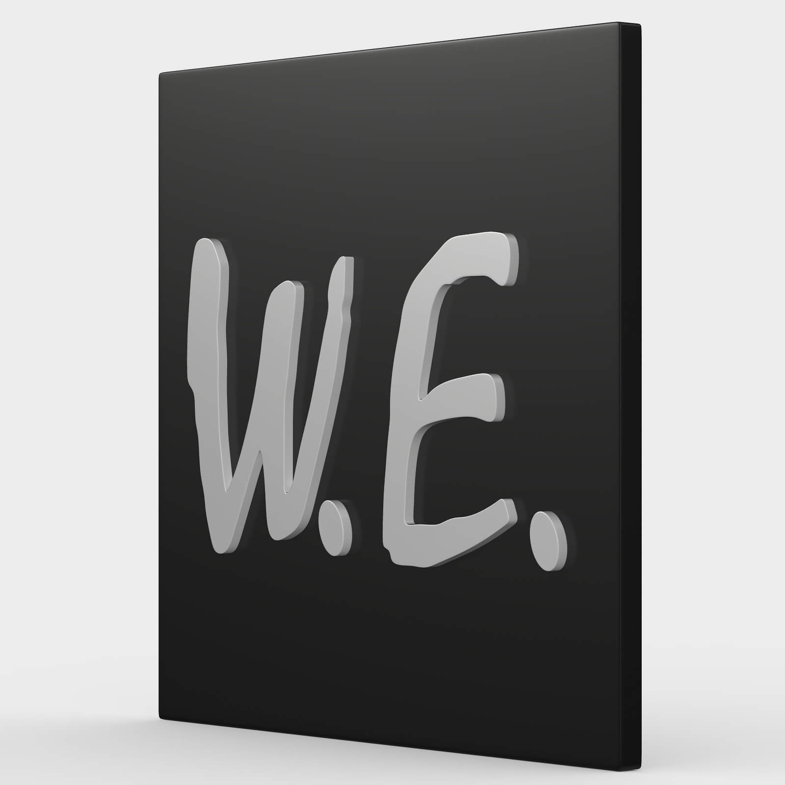 We Logo - 3D Model by 3d_logoman