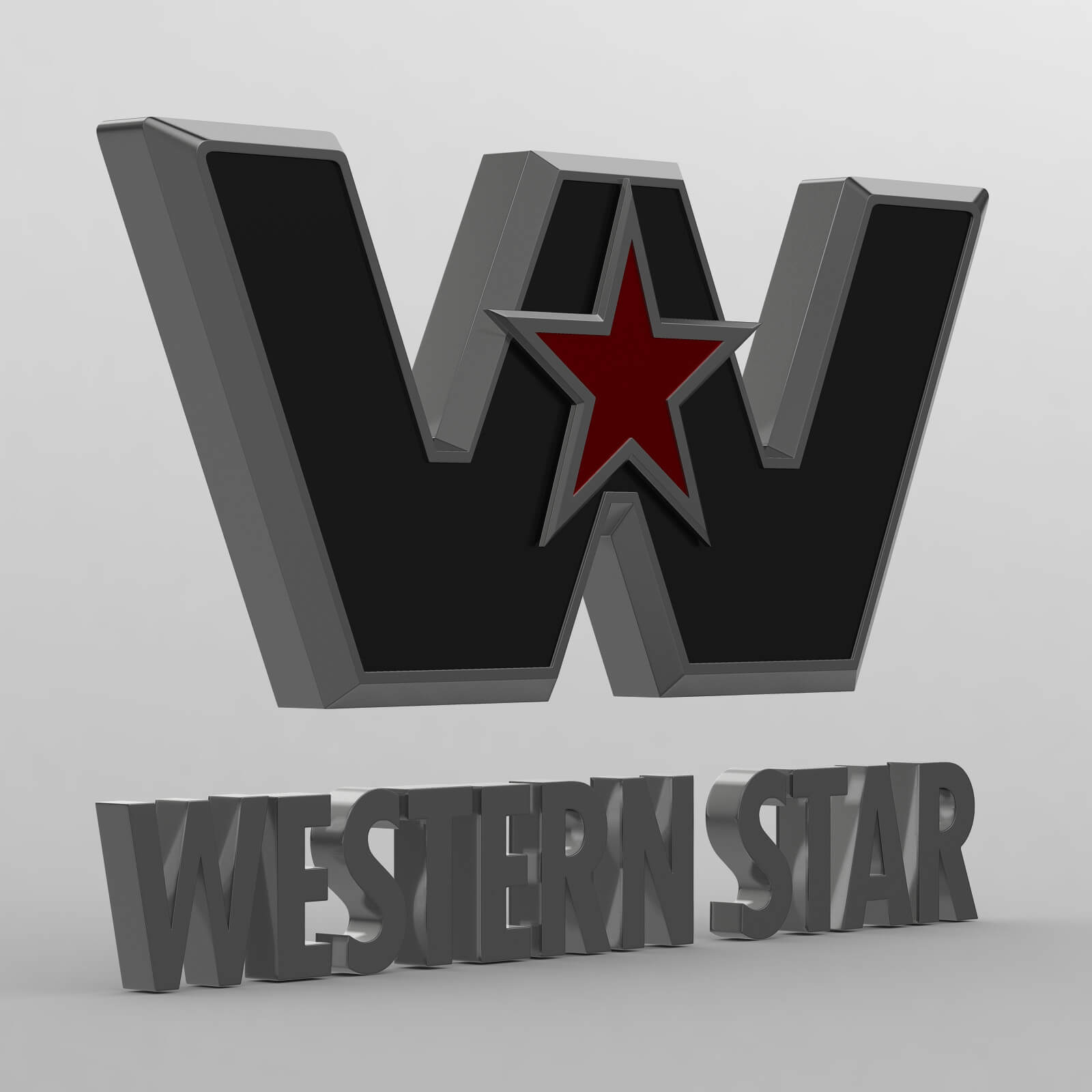 Western Star Logo - 3D Model by 3d_logoman