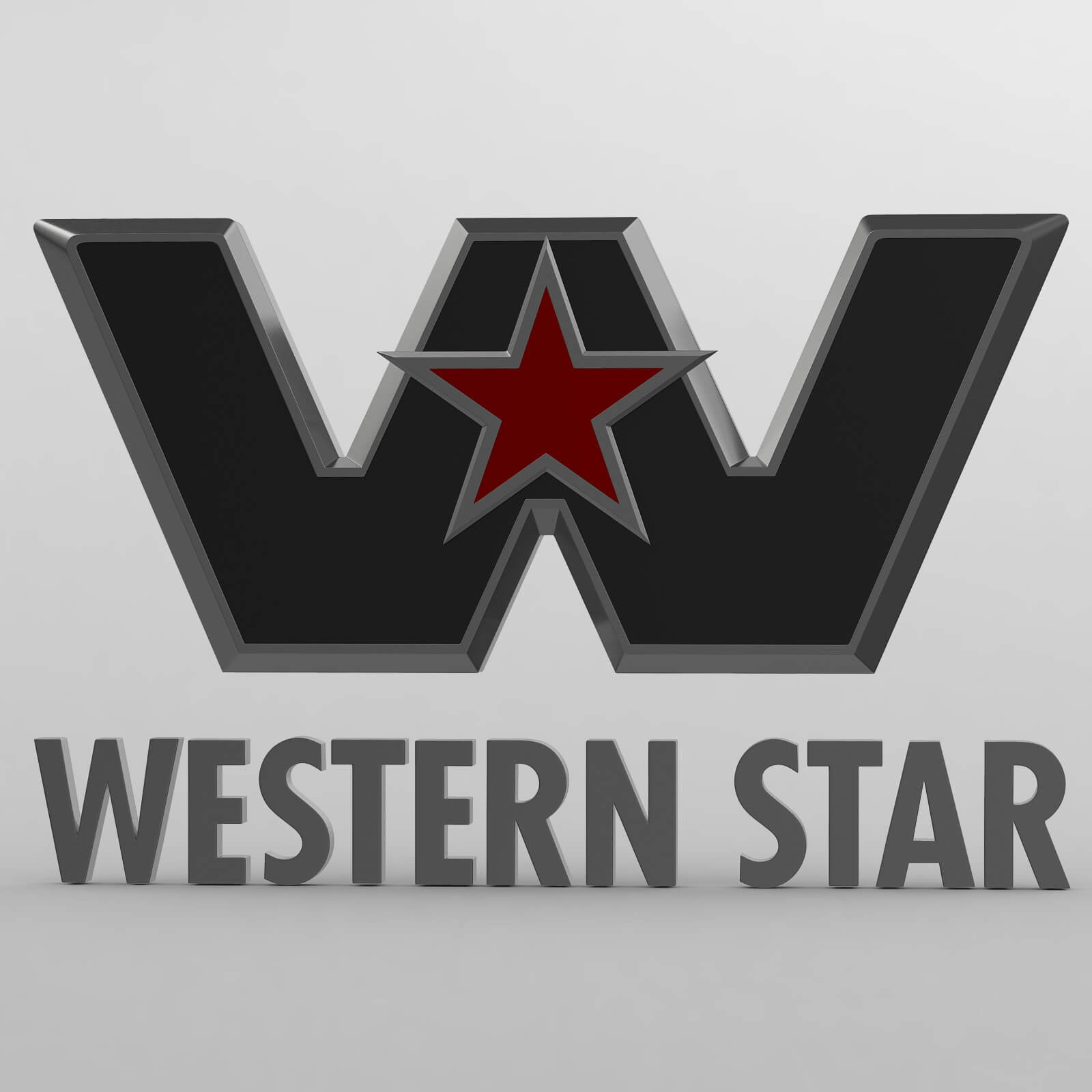 Western Star Logo - 3D Model by 3d_logoman
