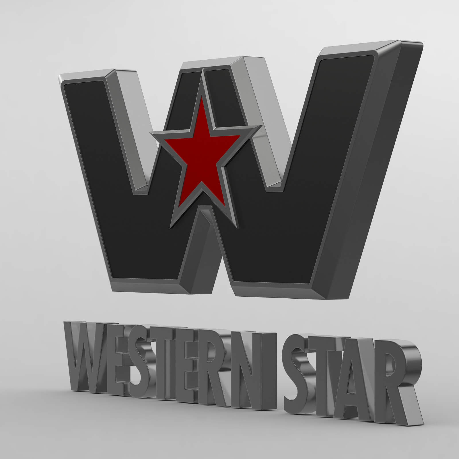 Western Star Logo - 3D Model by 3d_logoman
