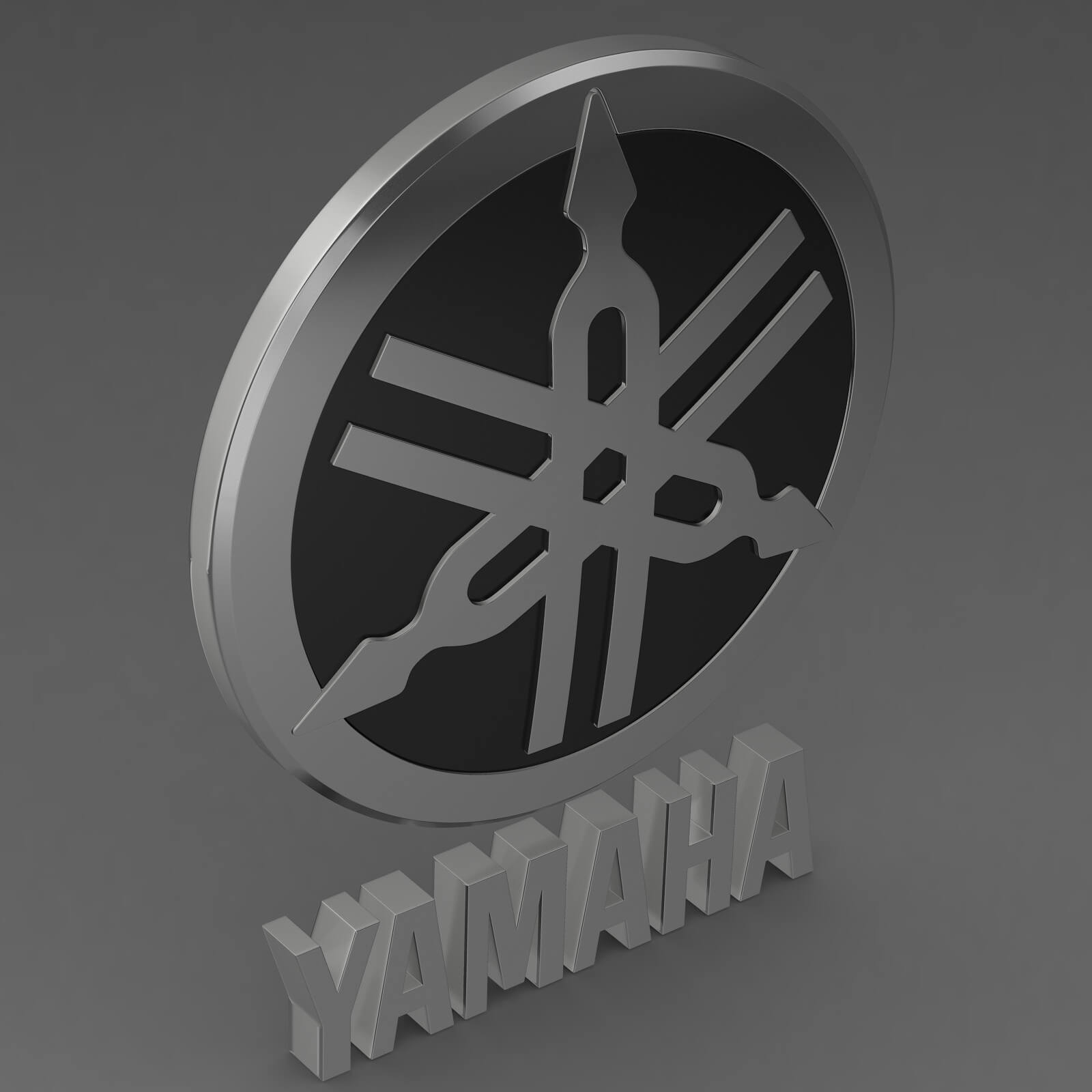 Yamaha Logo - 3D Model by 3d_logoman