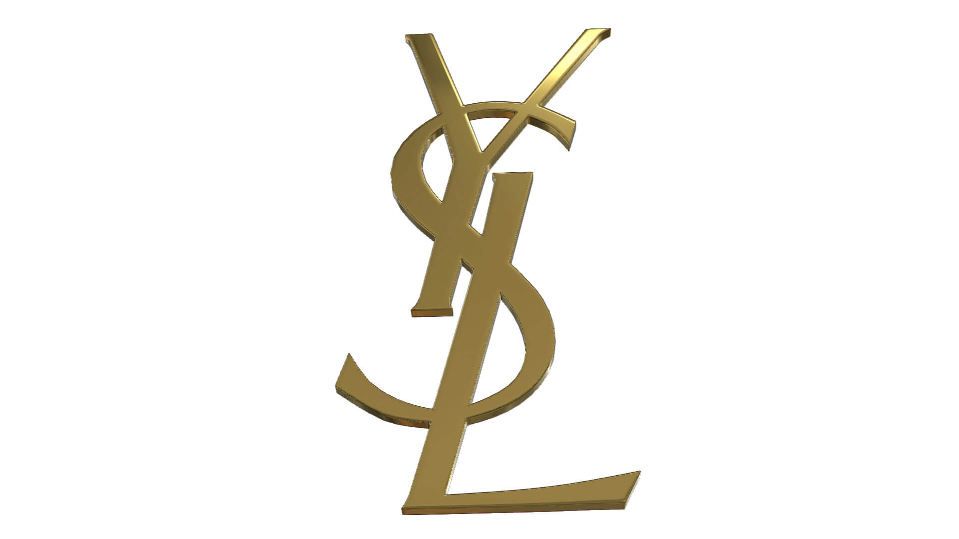 YSL Logo - 3D Model by 3d_logoman