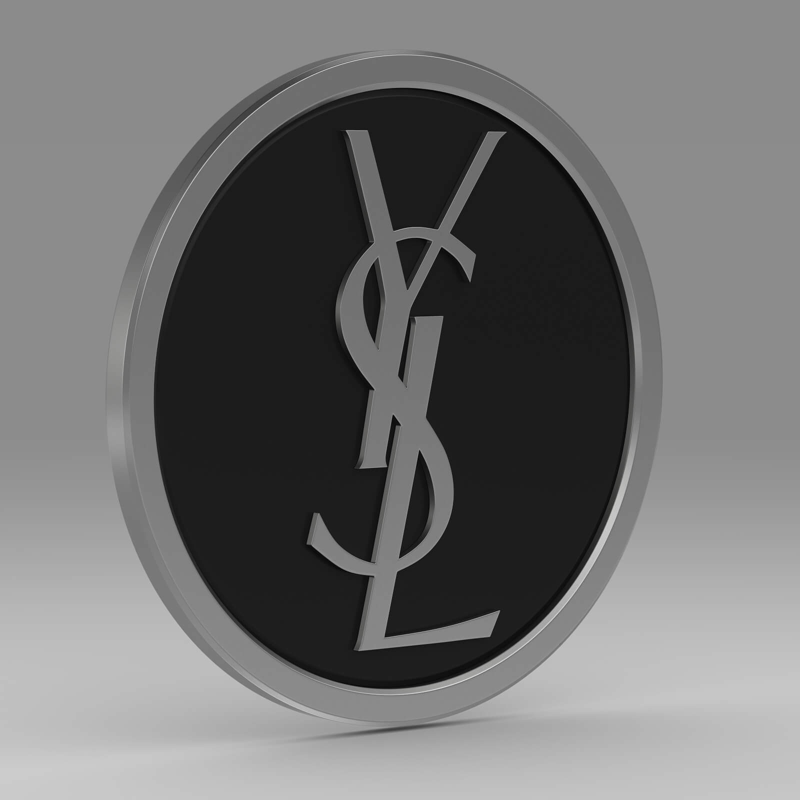 YSL Logo - 3D Model by 3d_logoman