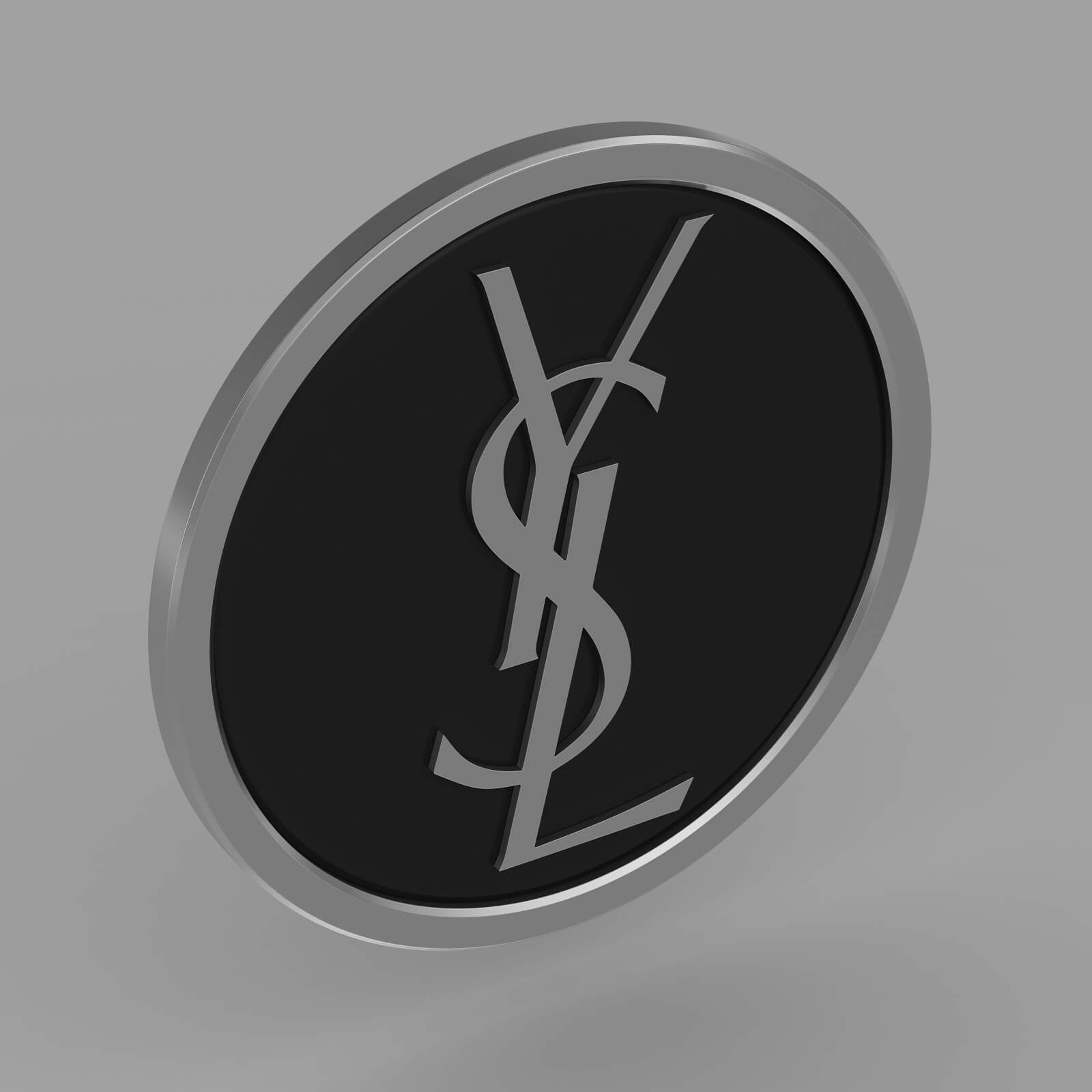 YSL Logo - 3D Model by 3d_logoman