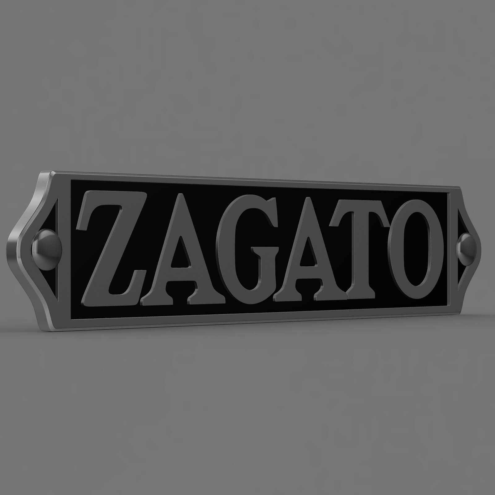 Zagato Logo - 3D Model by 3d_logoman