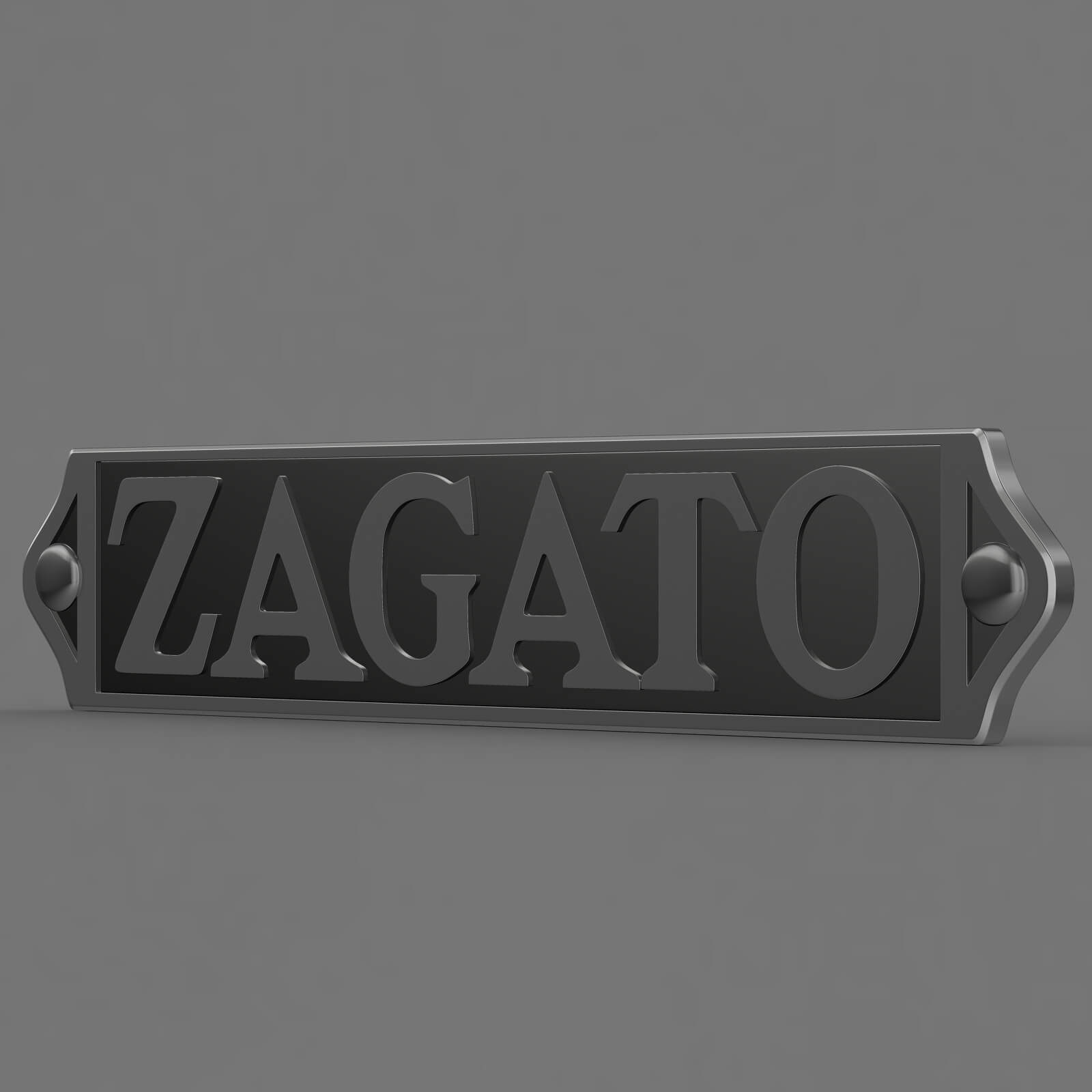 Zagato Logo - 3D Model by 3d_logoman