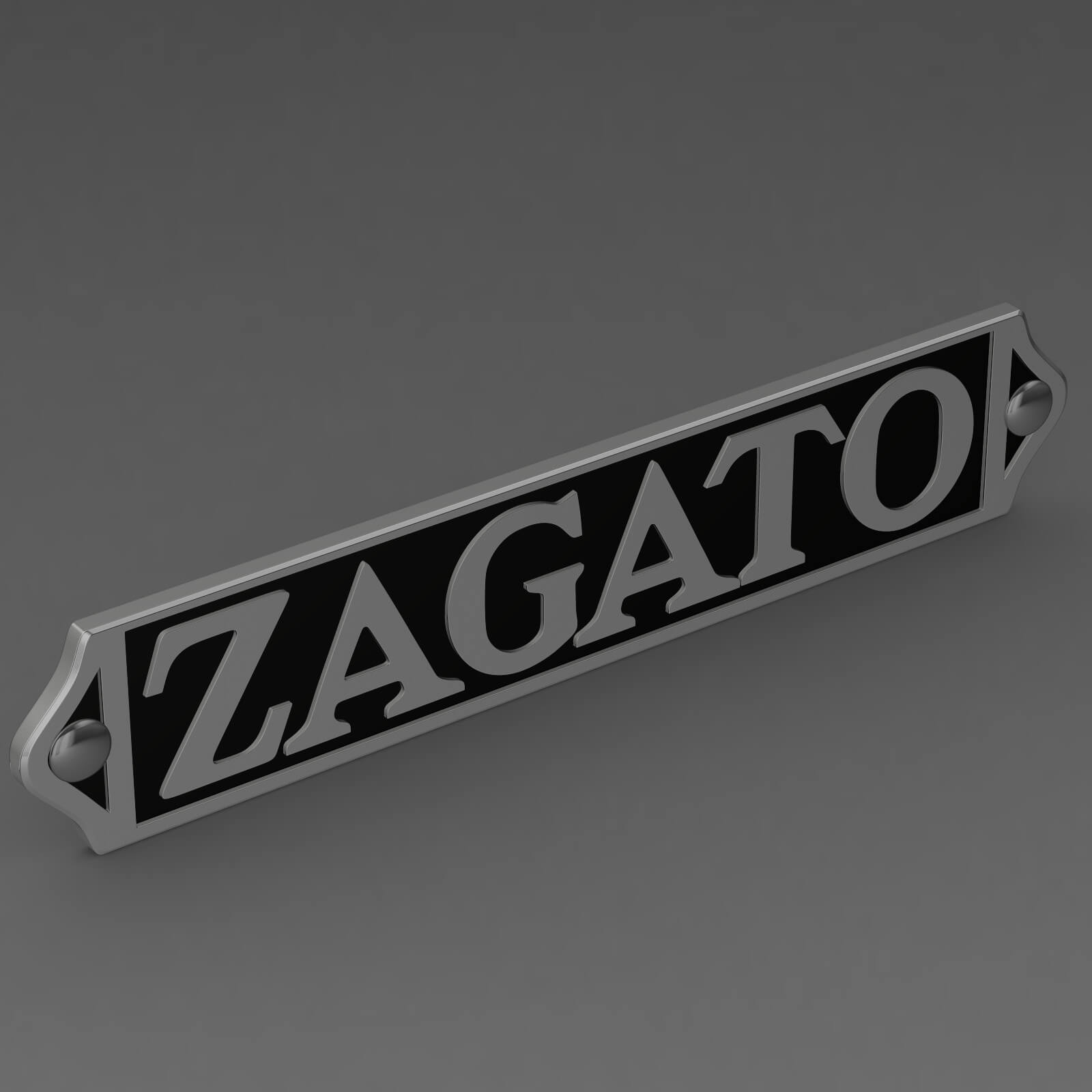Zagato Logo - 3D Model by 3d_logoman