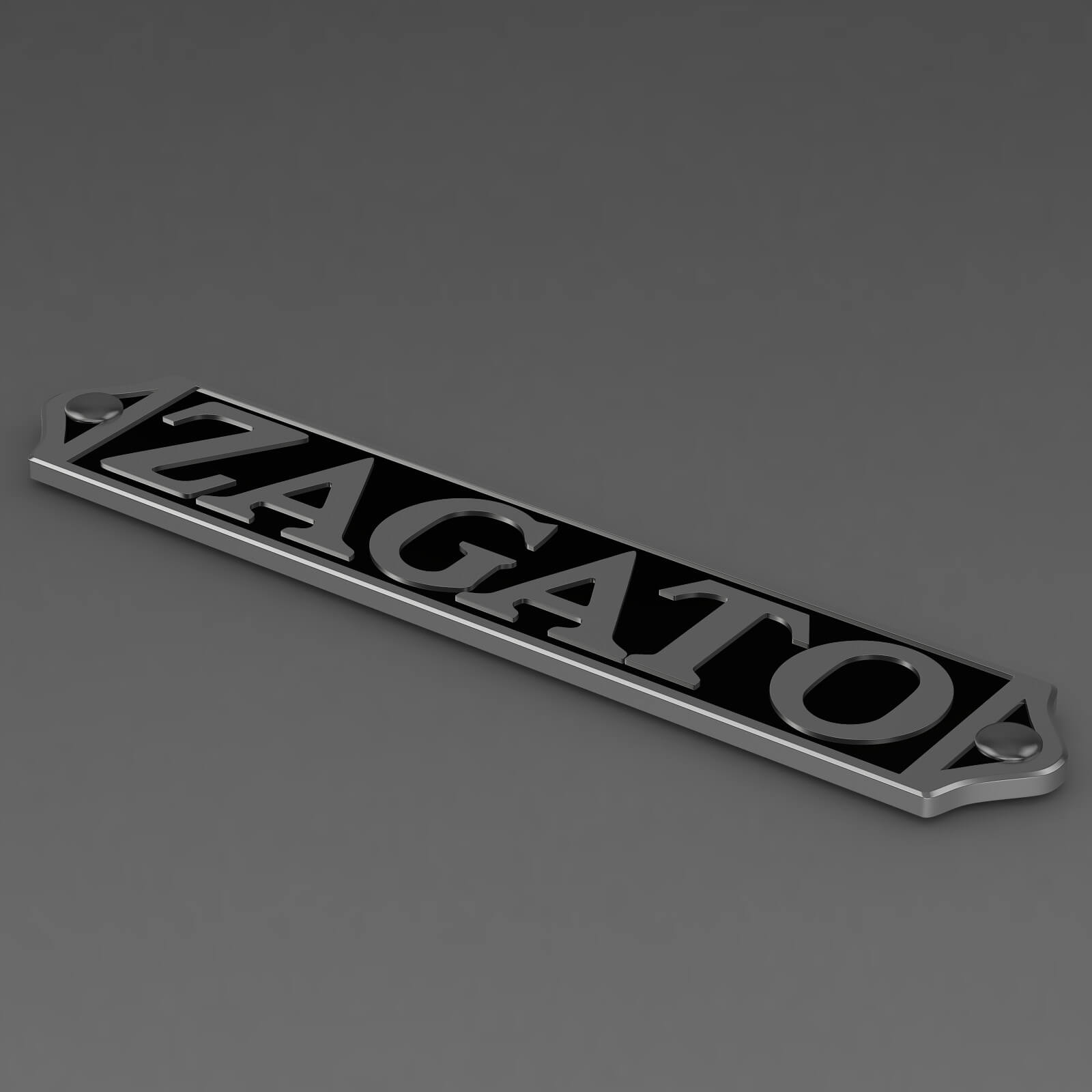 Zagato Logo - 3D Model by 3d_logoman
