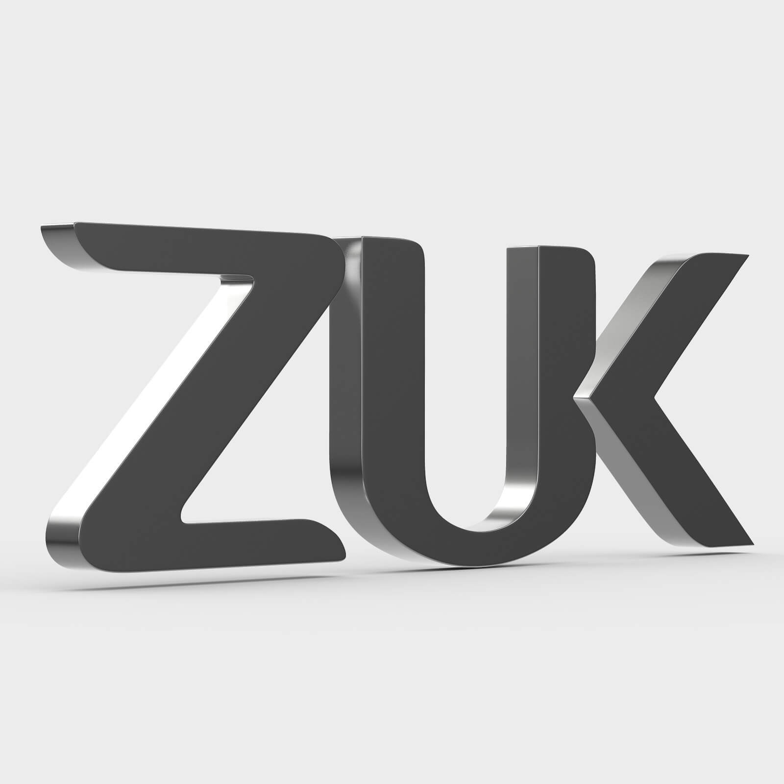 ZUK Logo - 3D Model by 3d_logoman