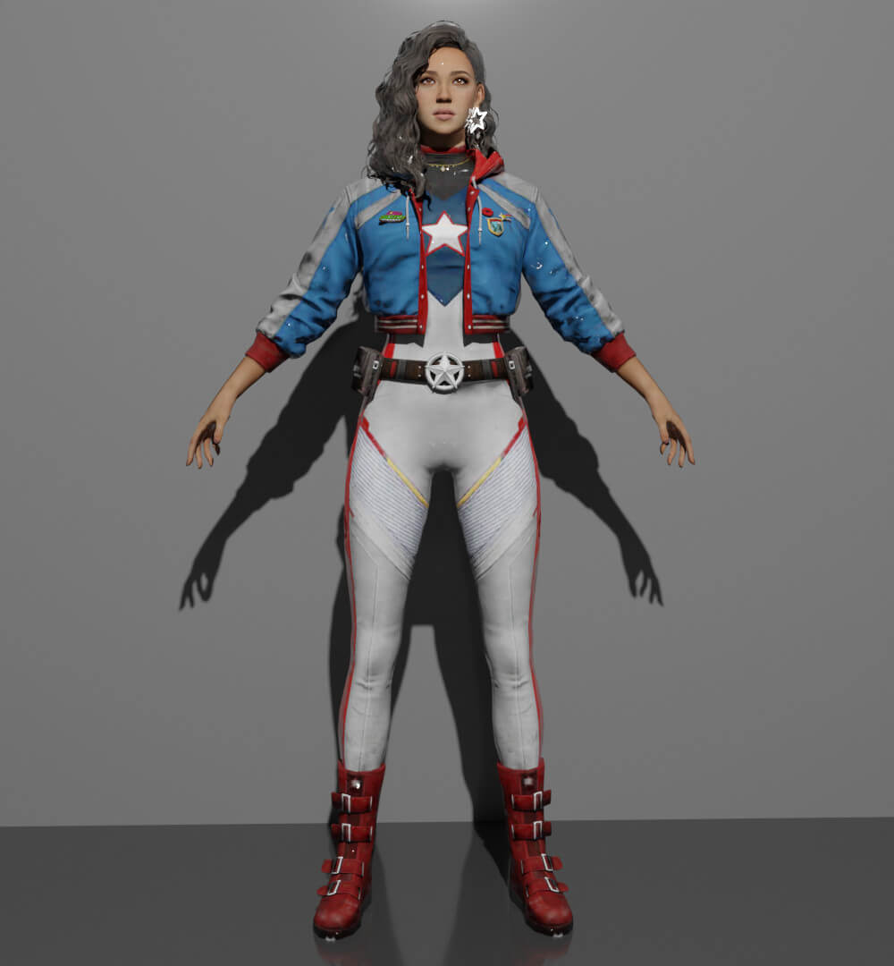 American Chavez - 3D Model by 3d_Services