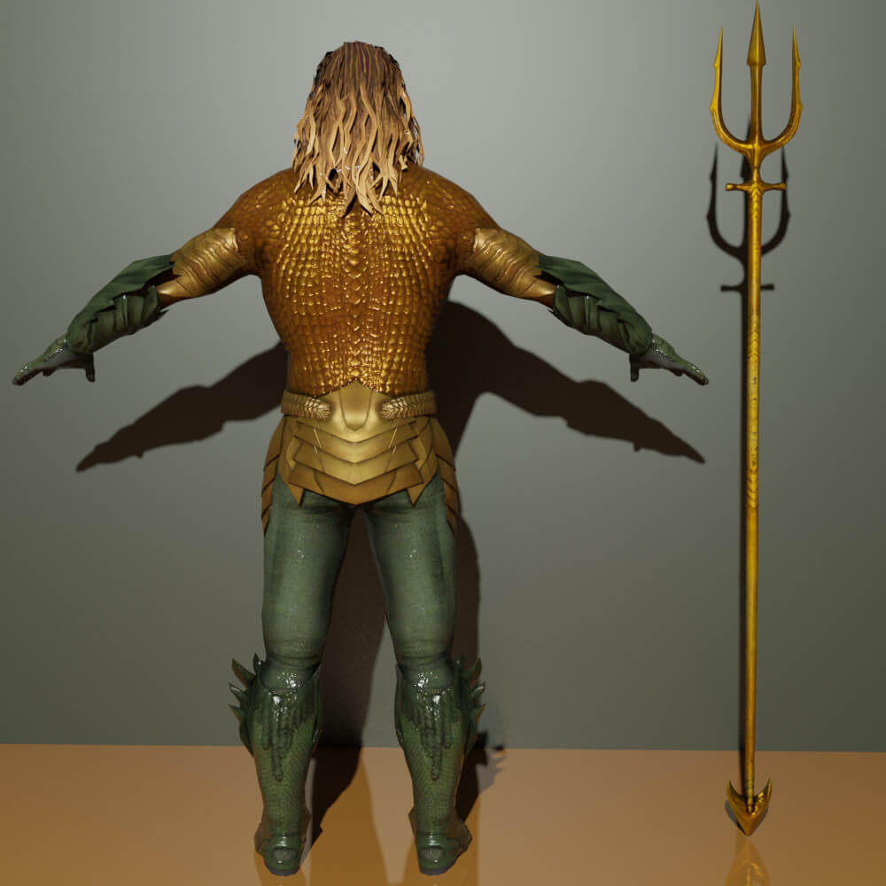 Aquaman - 3D Model by 3d_Services