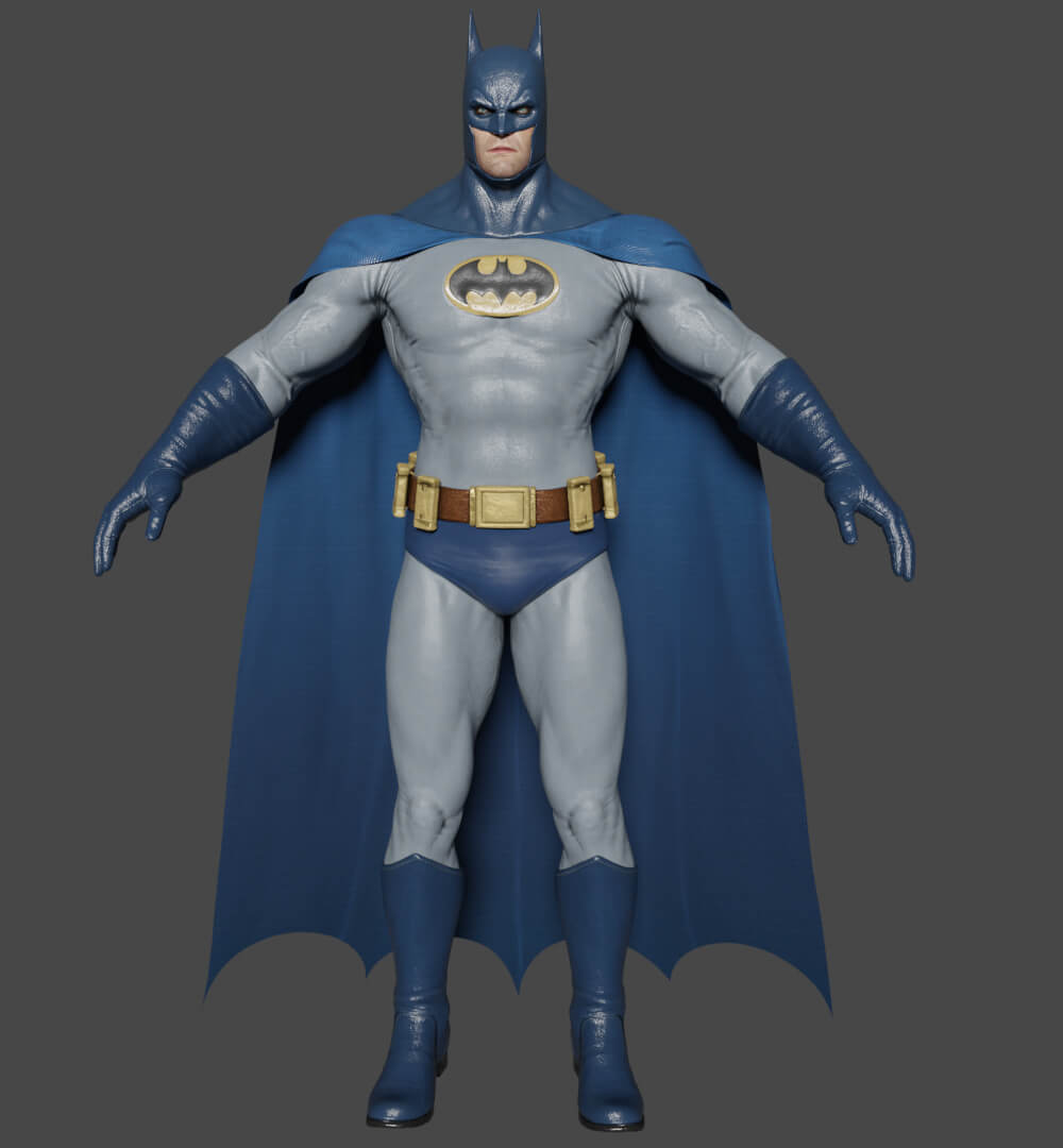 Batman 1970 Low Poly - 3D Model by 3d_Services