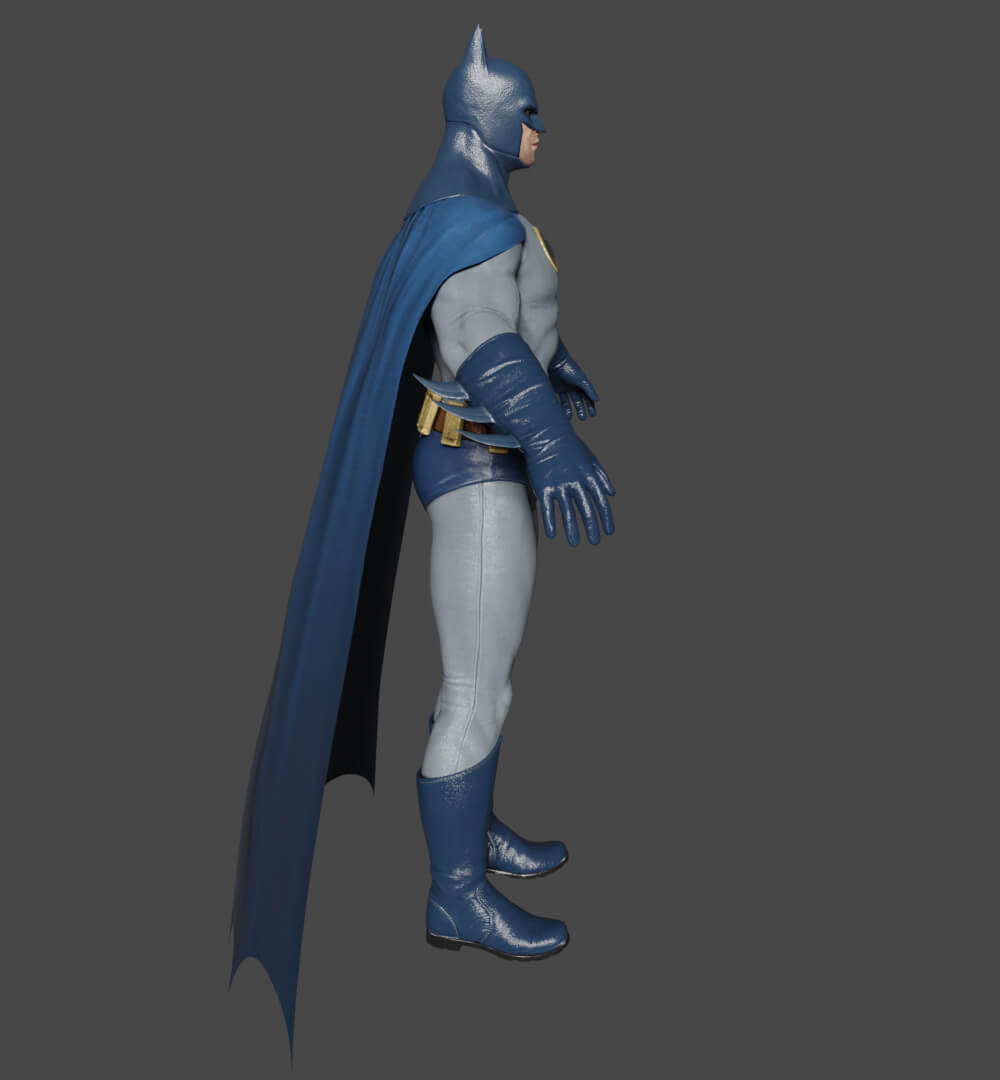 Batman 1970 Low Poly - 3D Model by 3d_Services