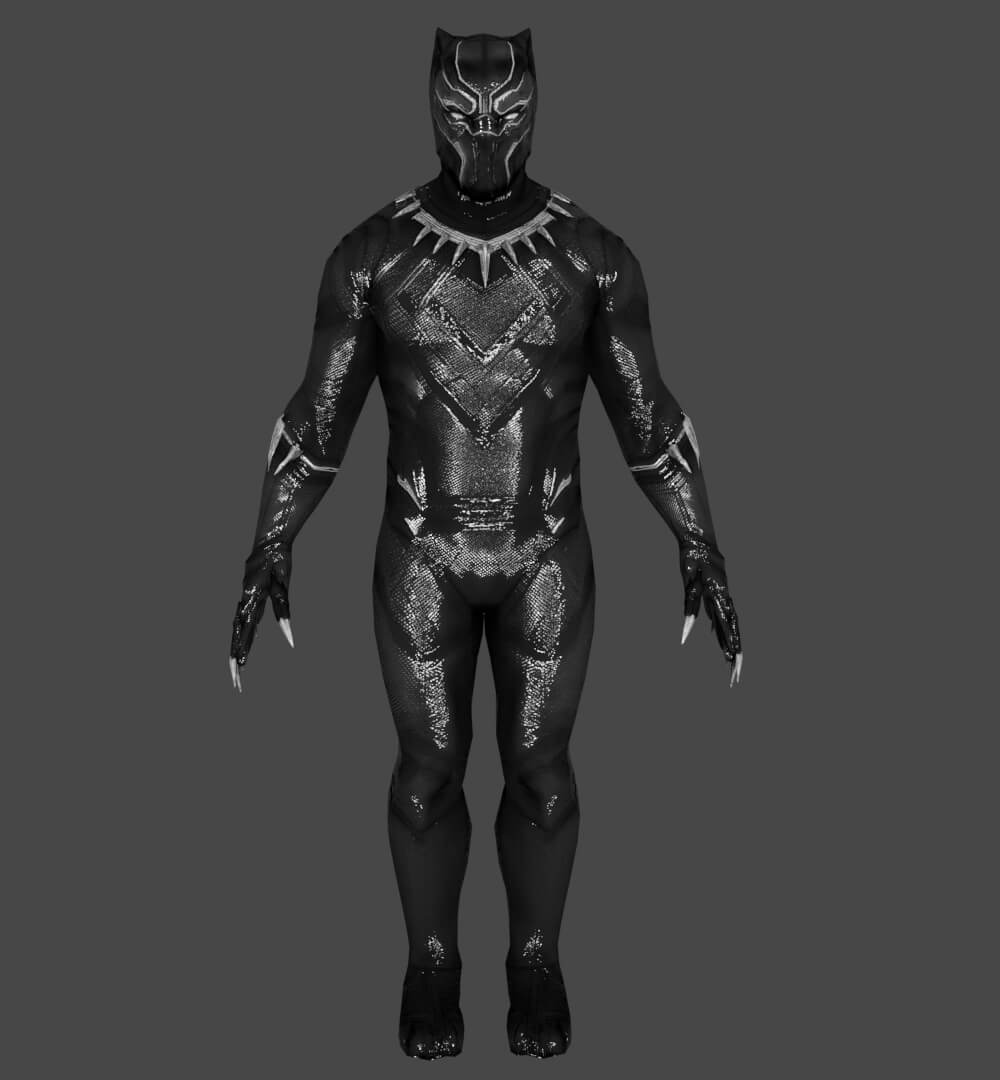Black Panther Low Poly - 3D Model by 3d_Services