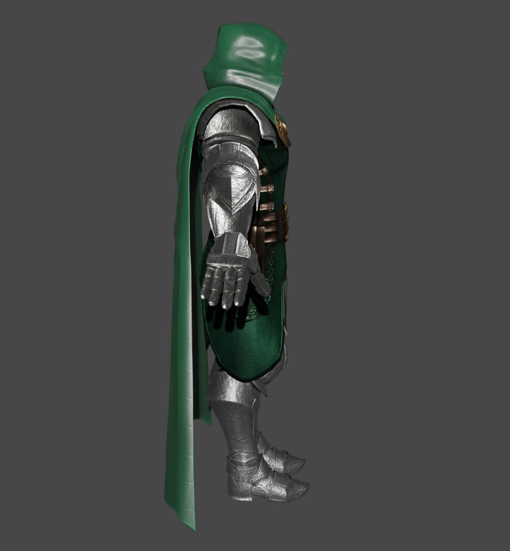 Doctor Doom Low-poly 3D Model by 3d_Services