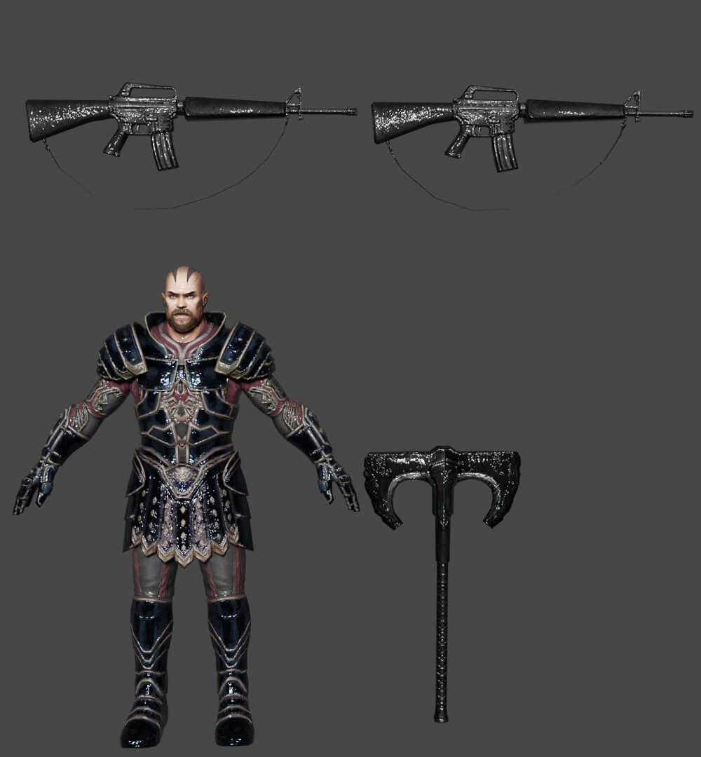 Executioner Low Poly - 3D Model by 3d_Services