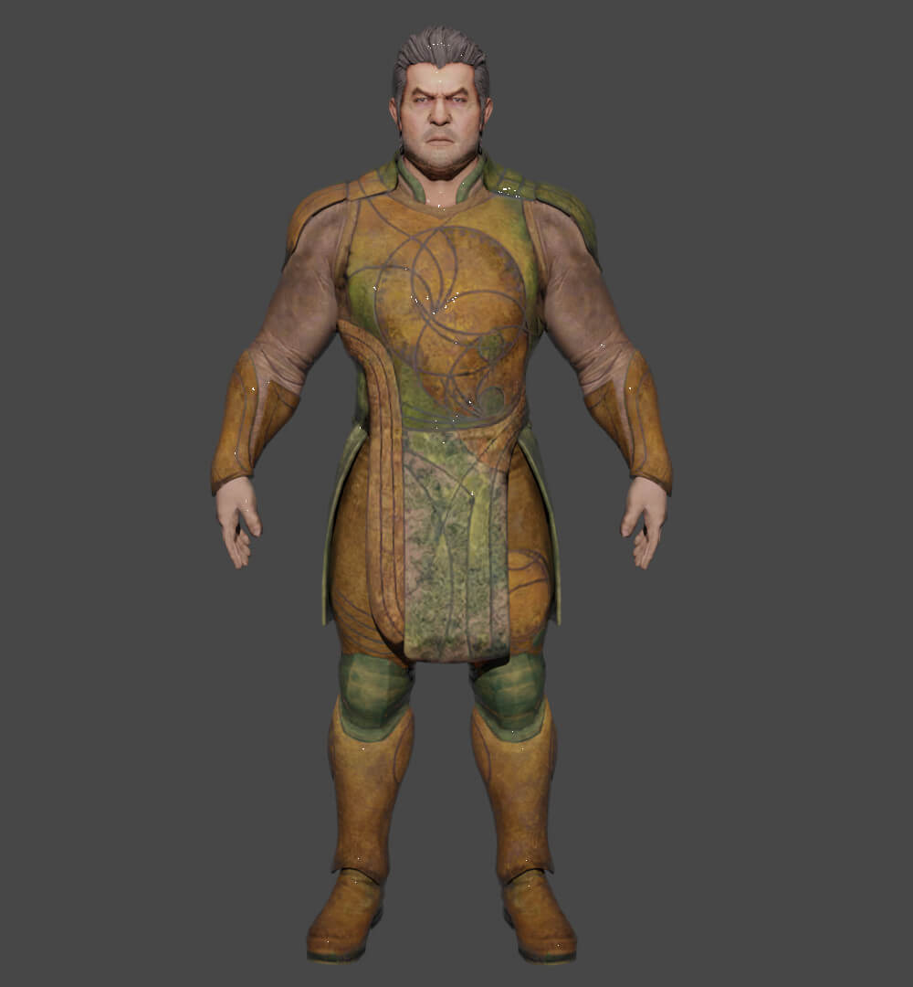 Gilgamesh Low-poly 3D Model by 3d_Services