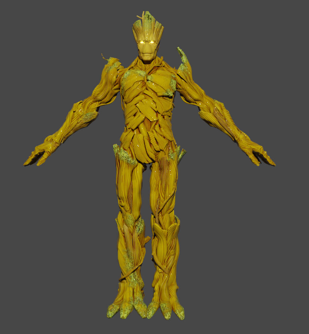 Groot Low Poly - 3D Model by 3d_Services
