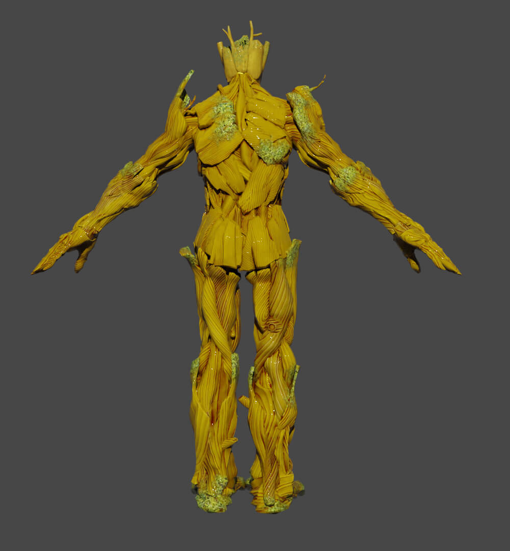 Groot Low Poly - 3D Model by 3d_Services
