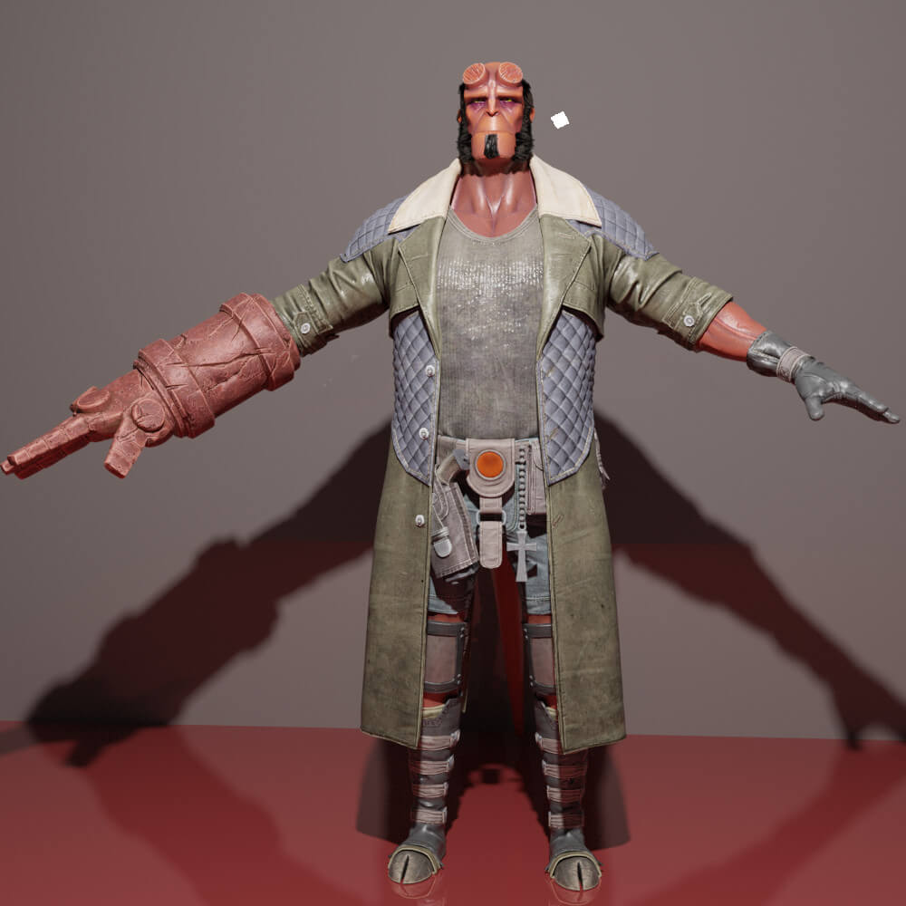 Hellboy - 3D Model by 3d_Services