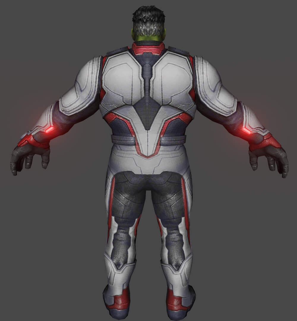 Hulk AE Team Suit Low Poly - 3D Model by 3d_Services