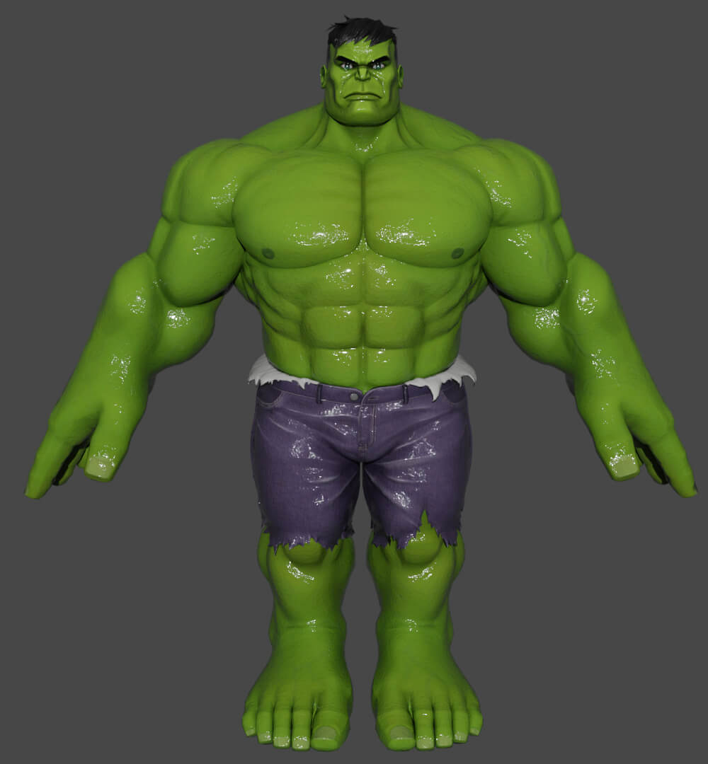 Incredible Hulk - 3D Model by 3d_Services