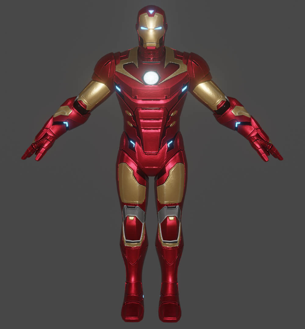 Ironman Low Poly - 3D Model by 3d_Services