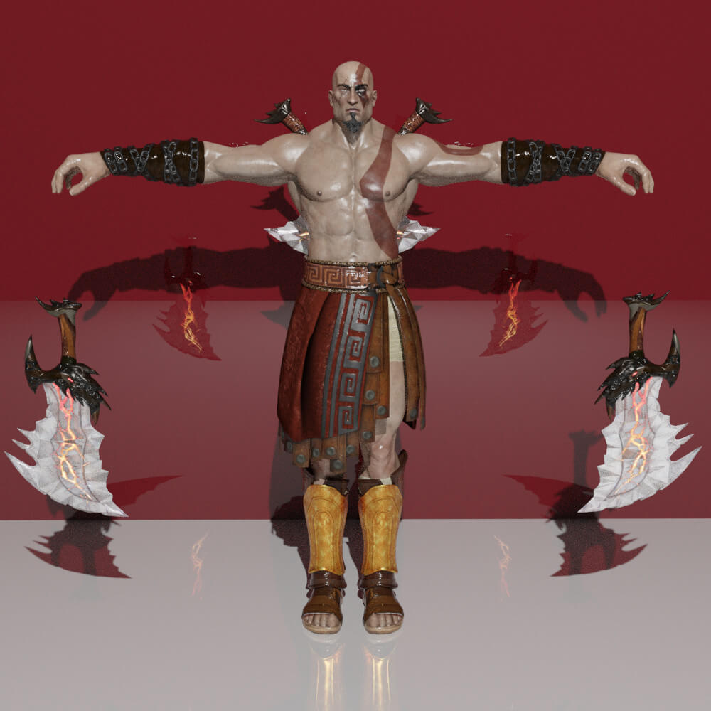 Kratos - 3D Model by 3d_Services