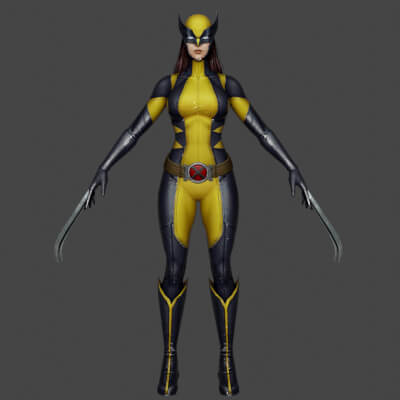 Laura Kinney X23 - 3D Model by 3d_Services
