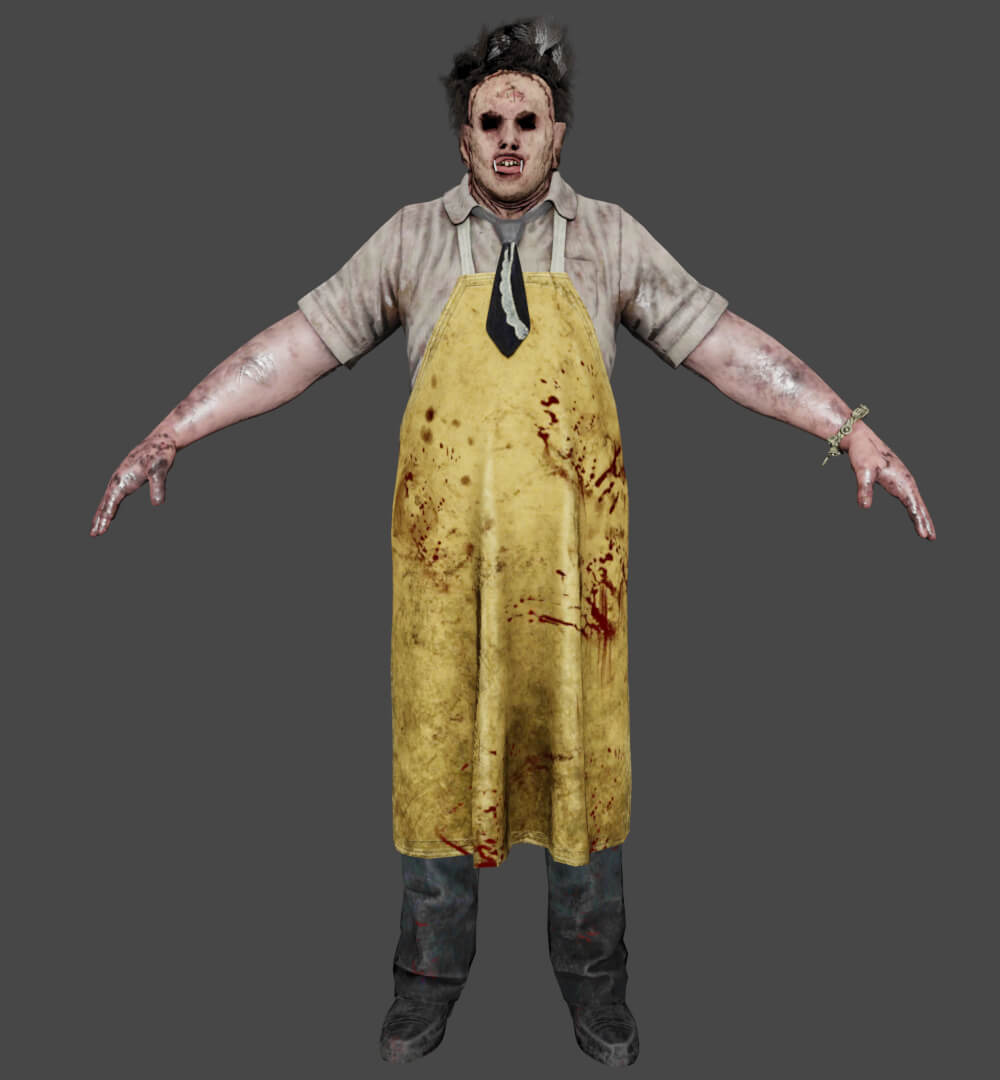 Leather Face Low Poly - 3D Model by 3d_Services