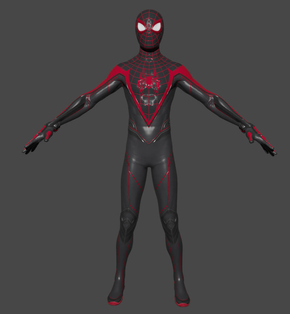 Miles Upgraded Suit - 3D Model by 3d_Services