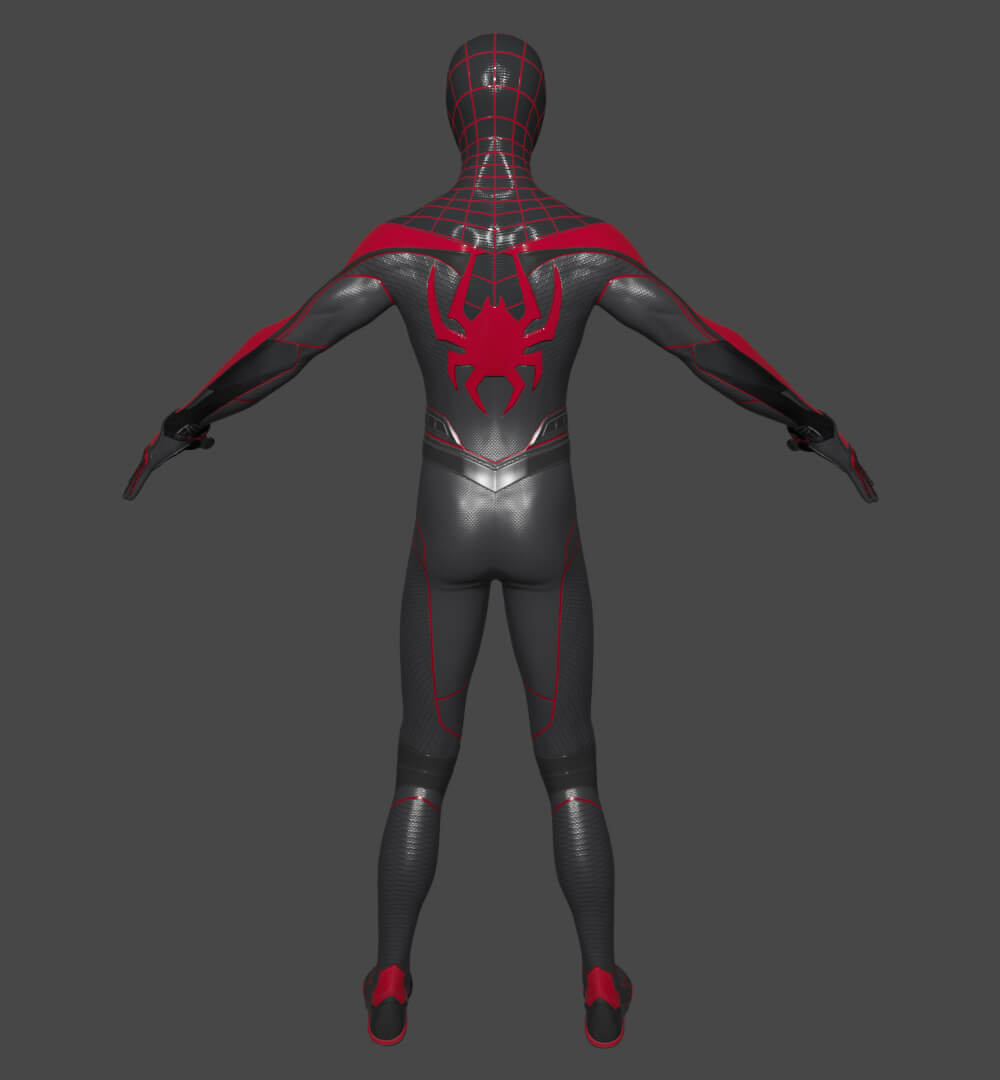 Miles Upgraded Suit - 3D Model by 3d_Services