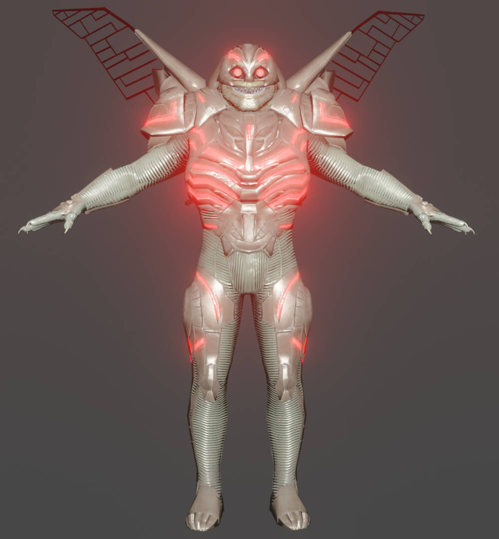 Parademon 3d model by 3d_Services