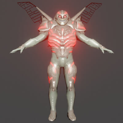 Parademon 3d model by 3d_Services