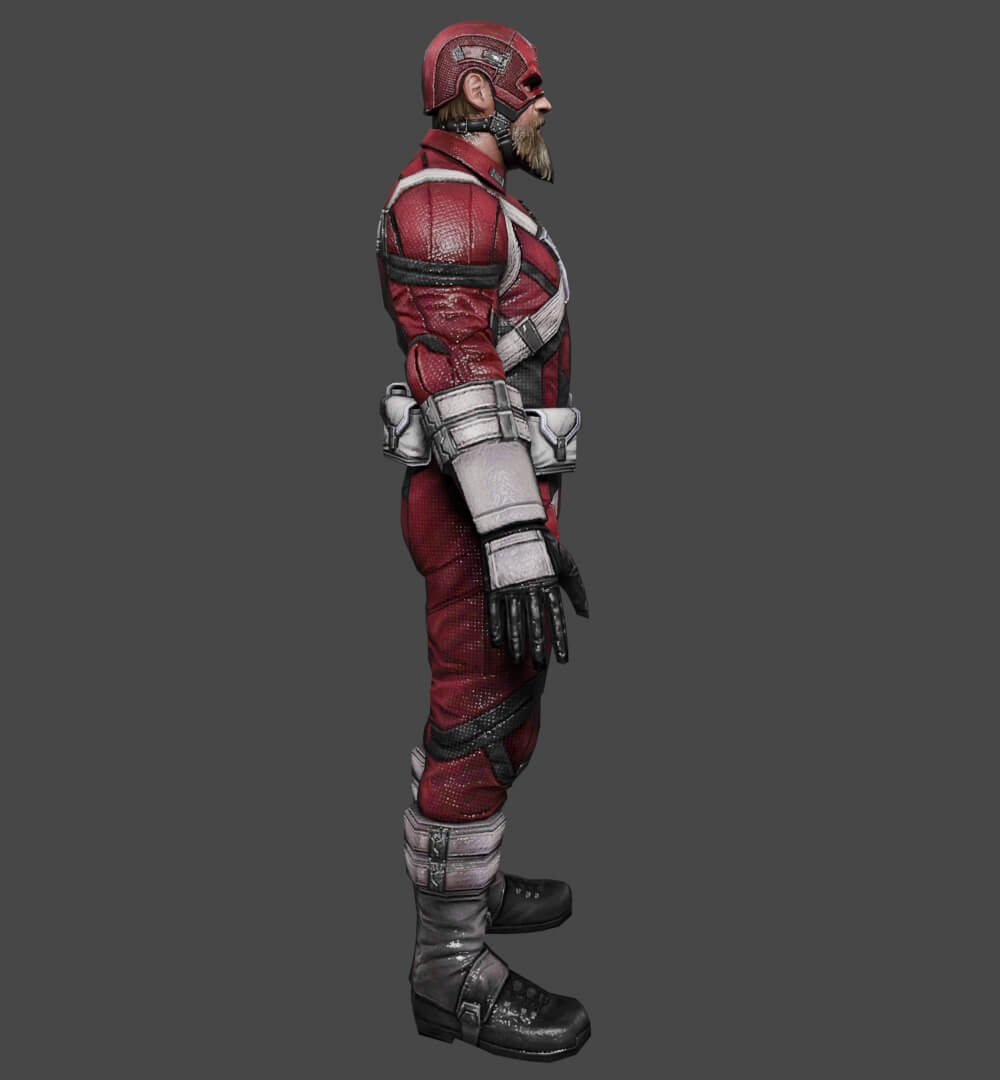 Red Guardian Low Poly - 3D Model by 3d_Services