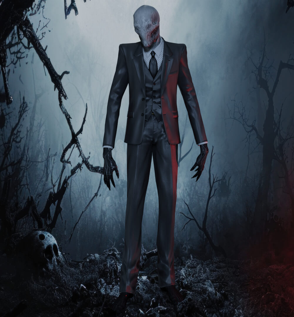 Slender Man Low Poly - 3D Model by 3d_Services